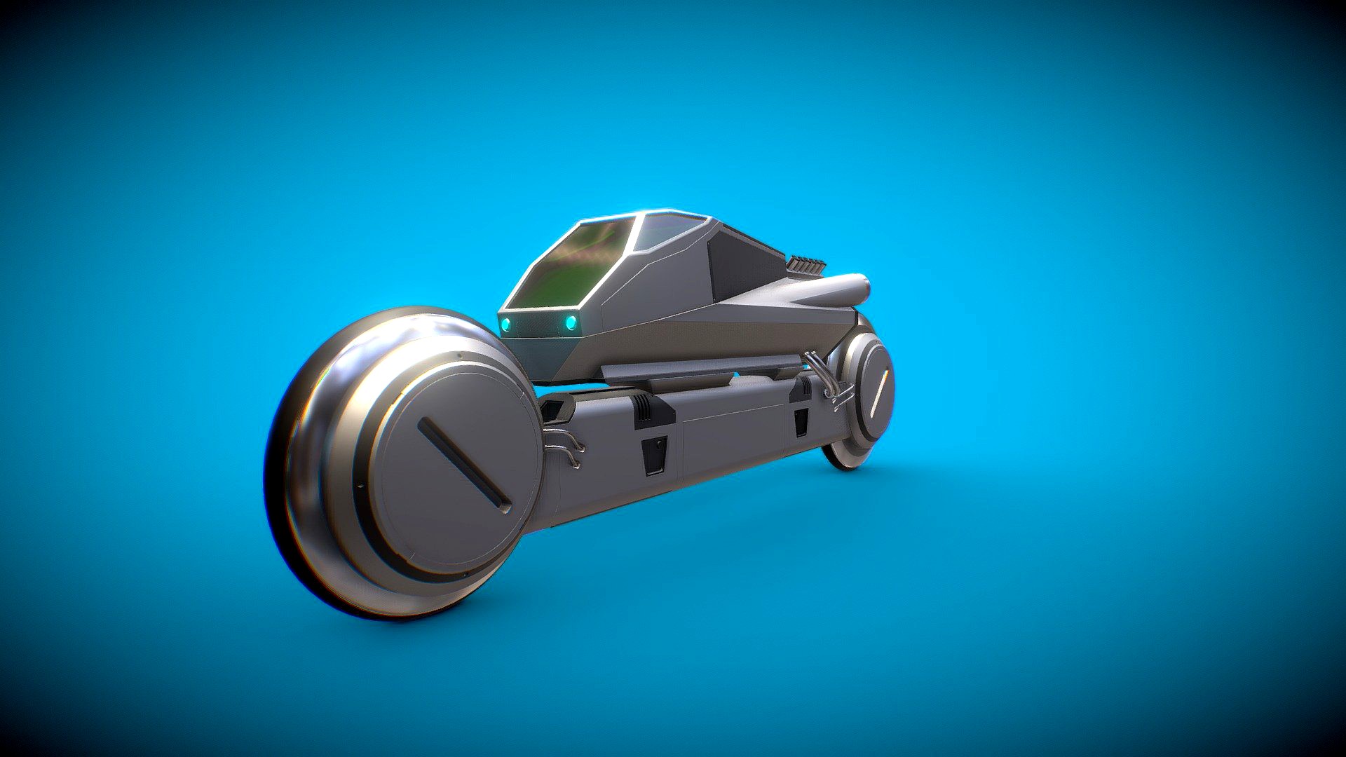 Scifi CyberBike 3d model