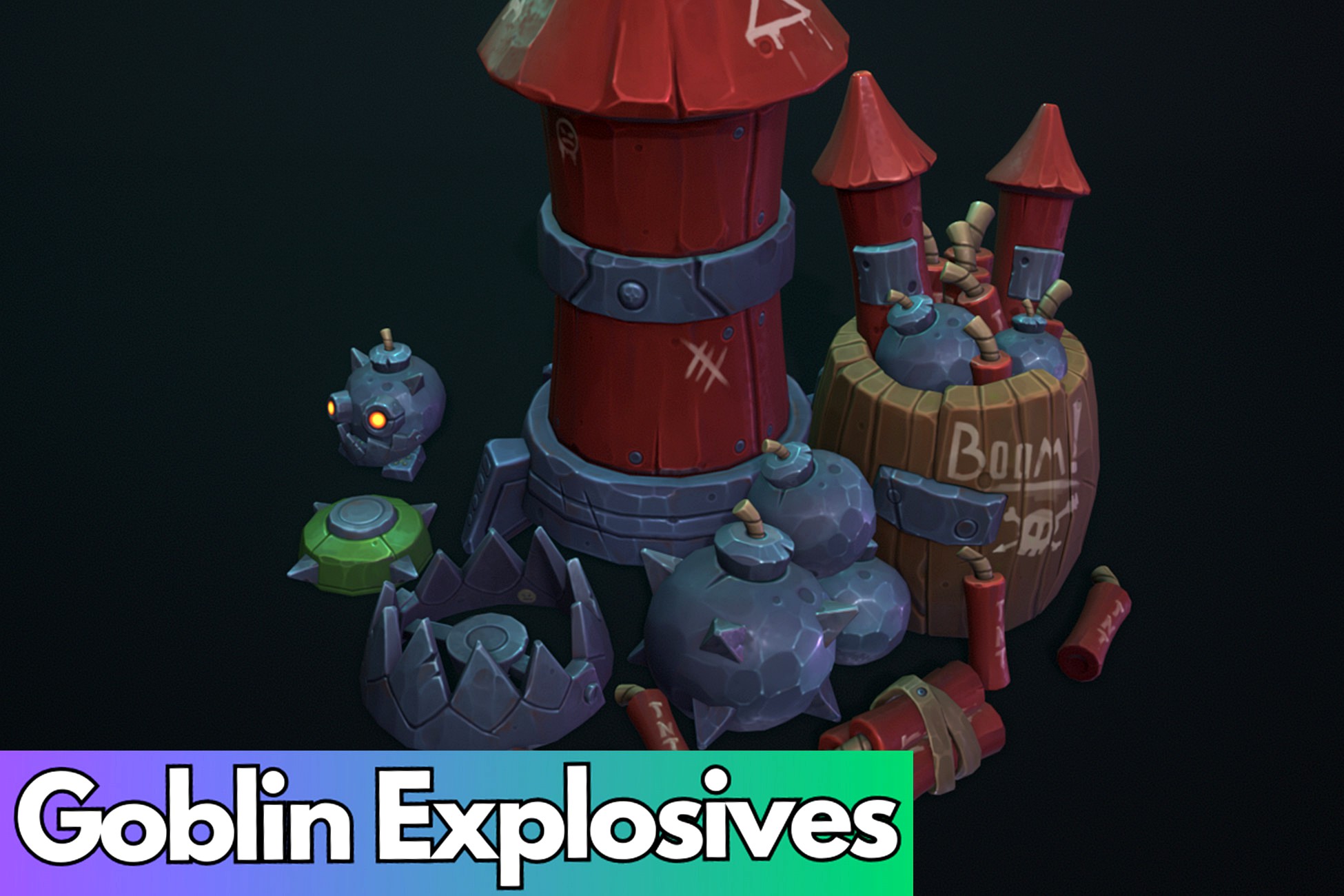 Goblin Explosives Pack 3d model