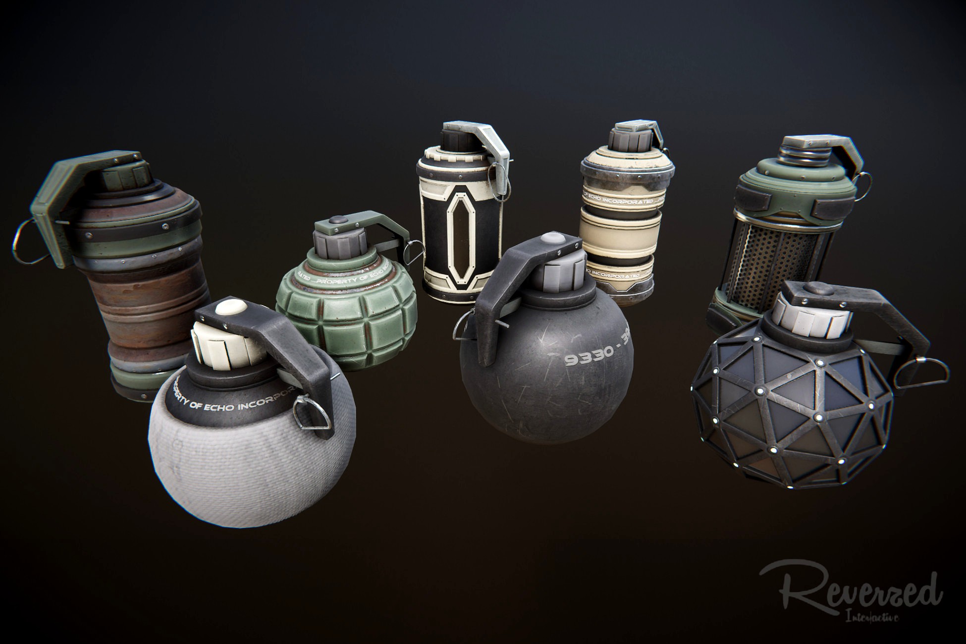 Cyberpunk Grenades 3d model
