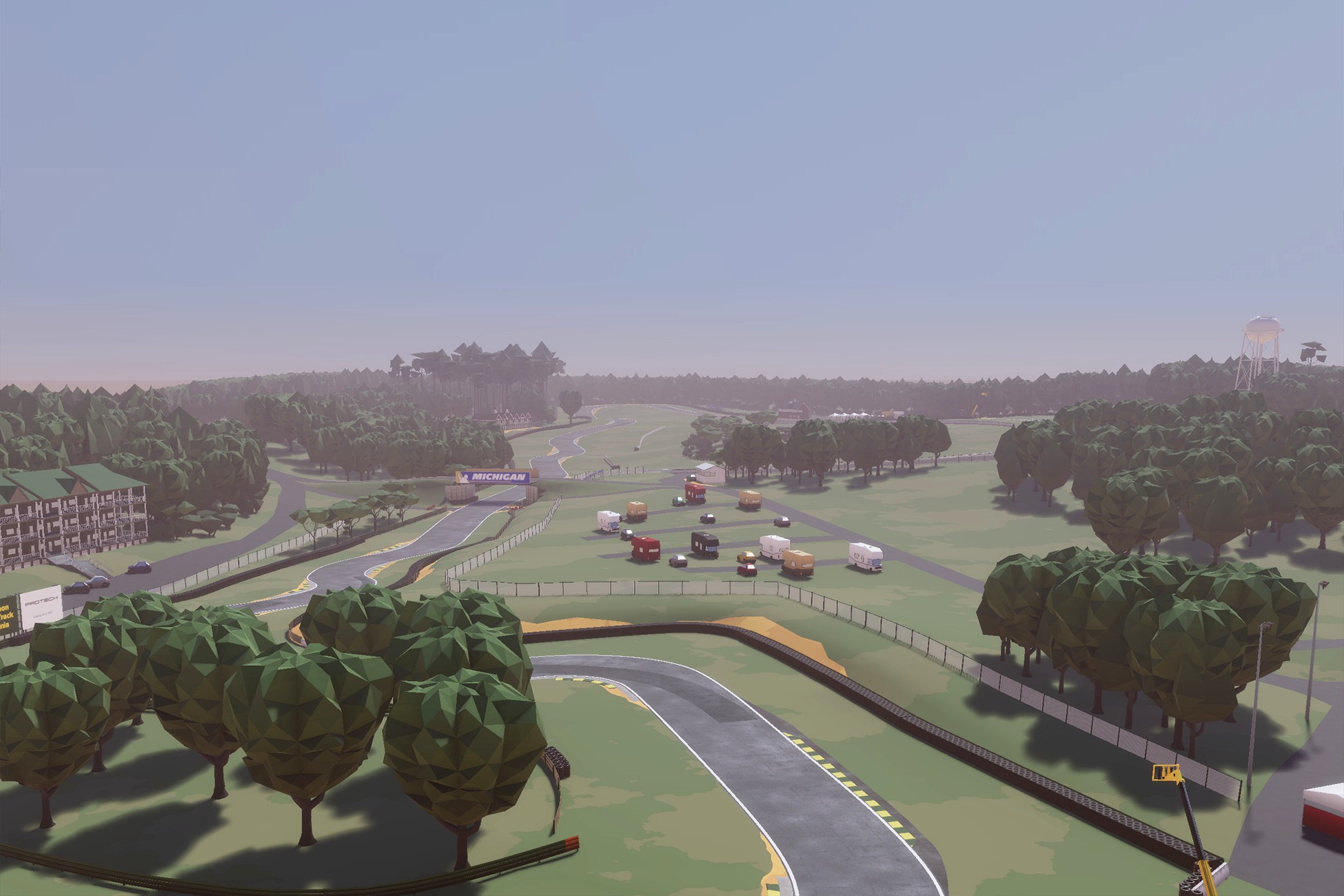 Cartoon Race Track Virginia 3d model