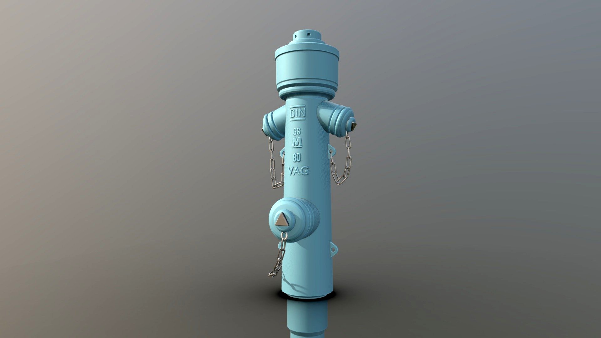 Fire Hydrant VAG Version 2 (High-Poly) 3d model