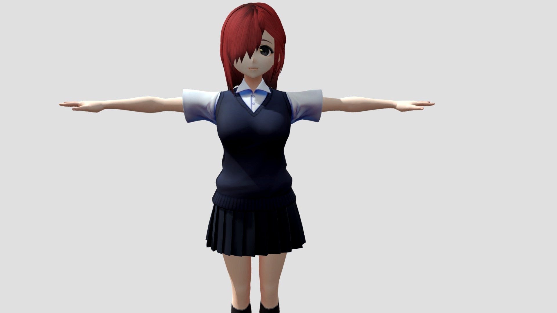 【Anime Character】Ruri (Unity 3D) model