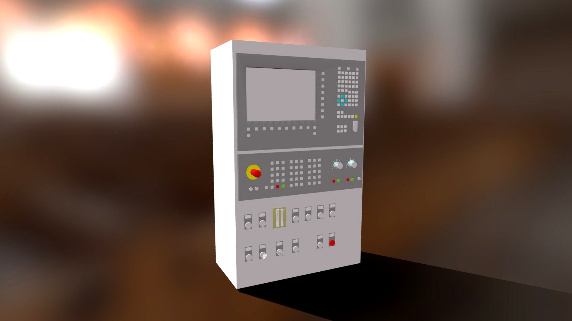 Switchgear Control Panel 3d model