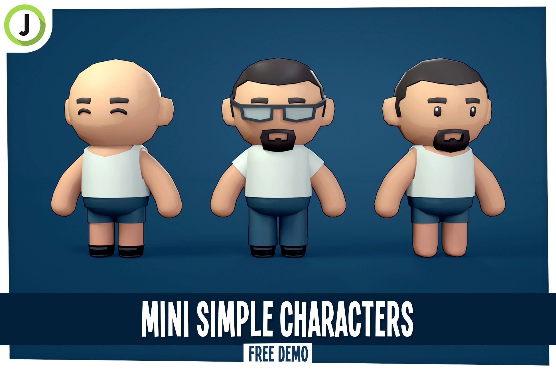 Mini Simple Characters | Free Demo 3d model