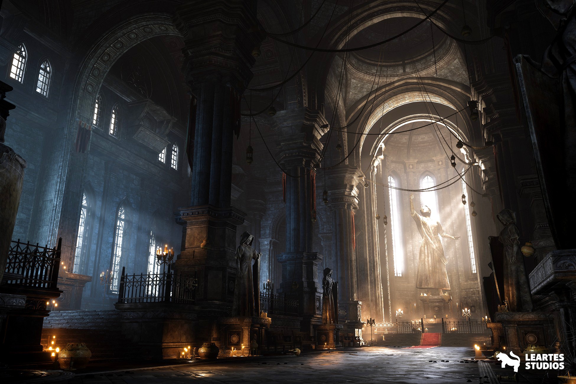 Ancient Cathedral Environment 3d model