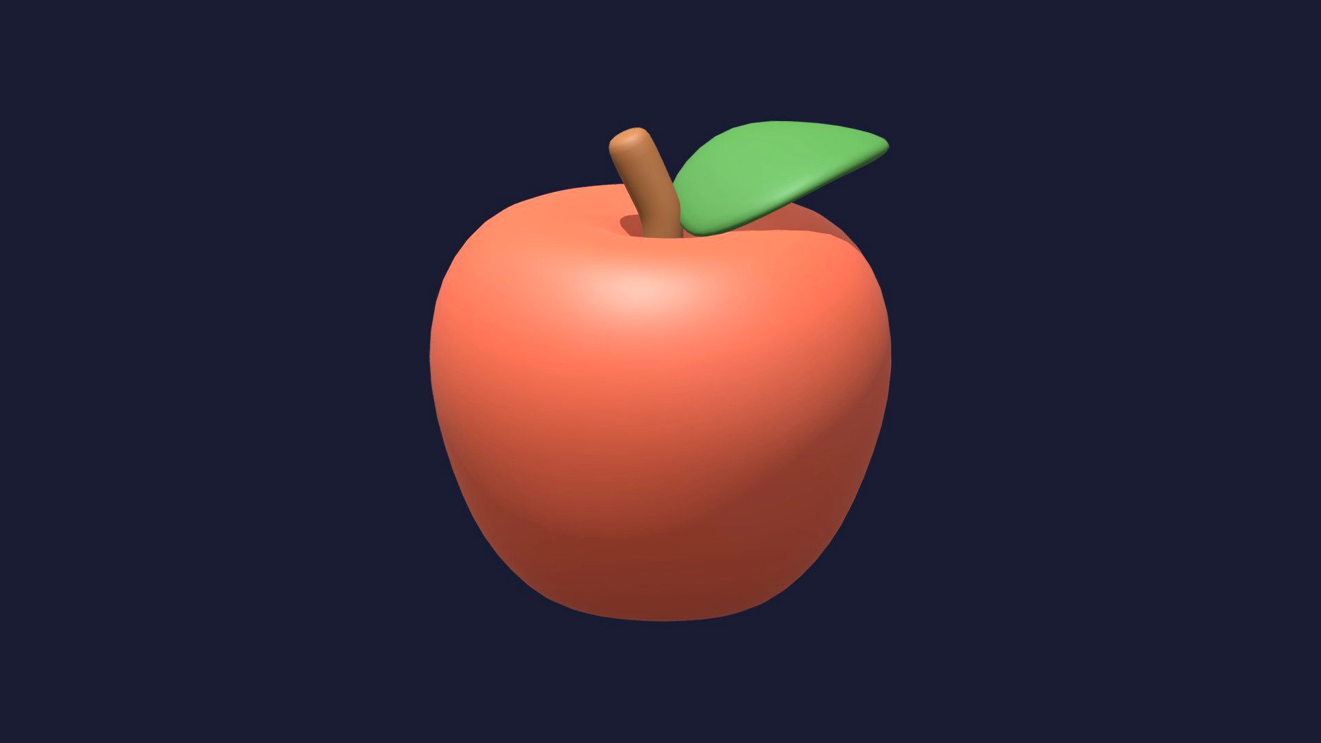 Apple Icon 3d model