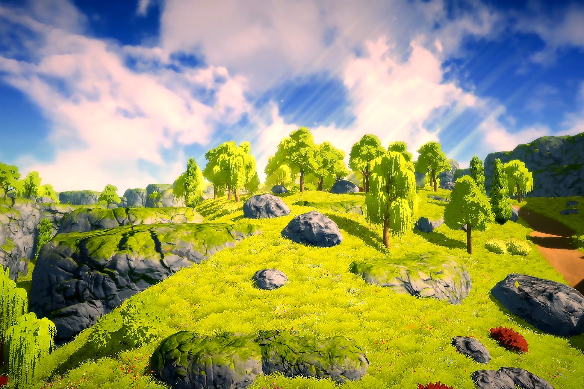 Idyllic Fantasy Nature 3d model