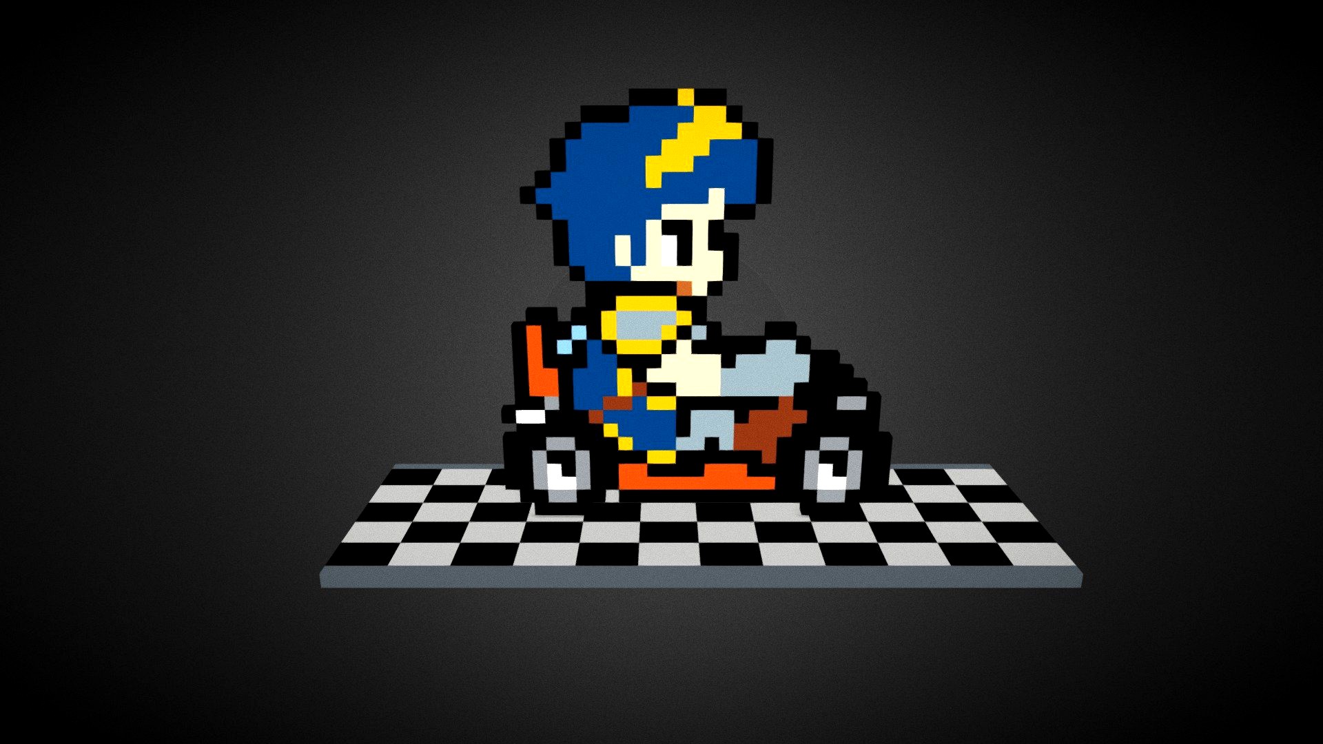 SMK079 - Super Pixel Kart Marth 3d model