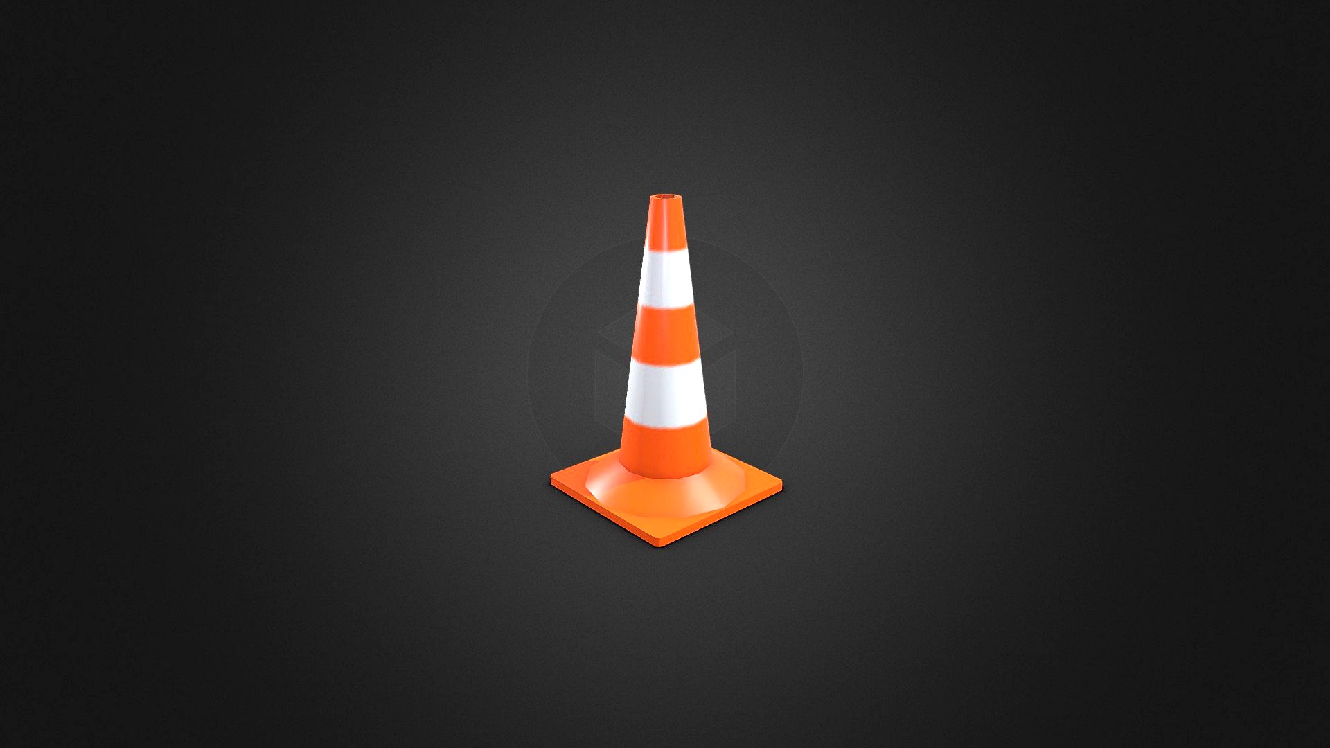 Construction cone 3d model