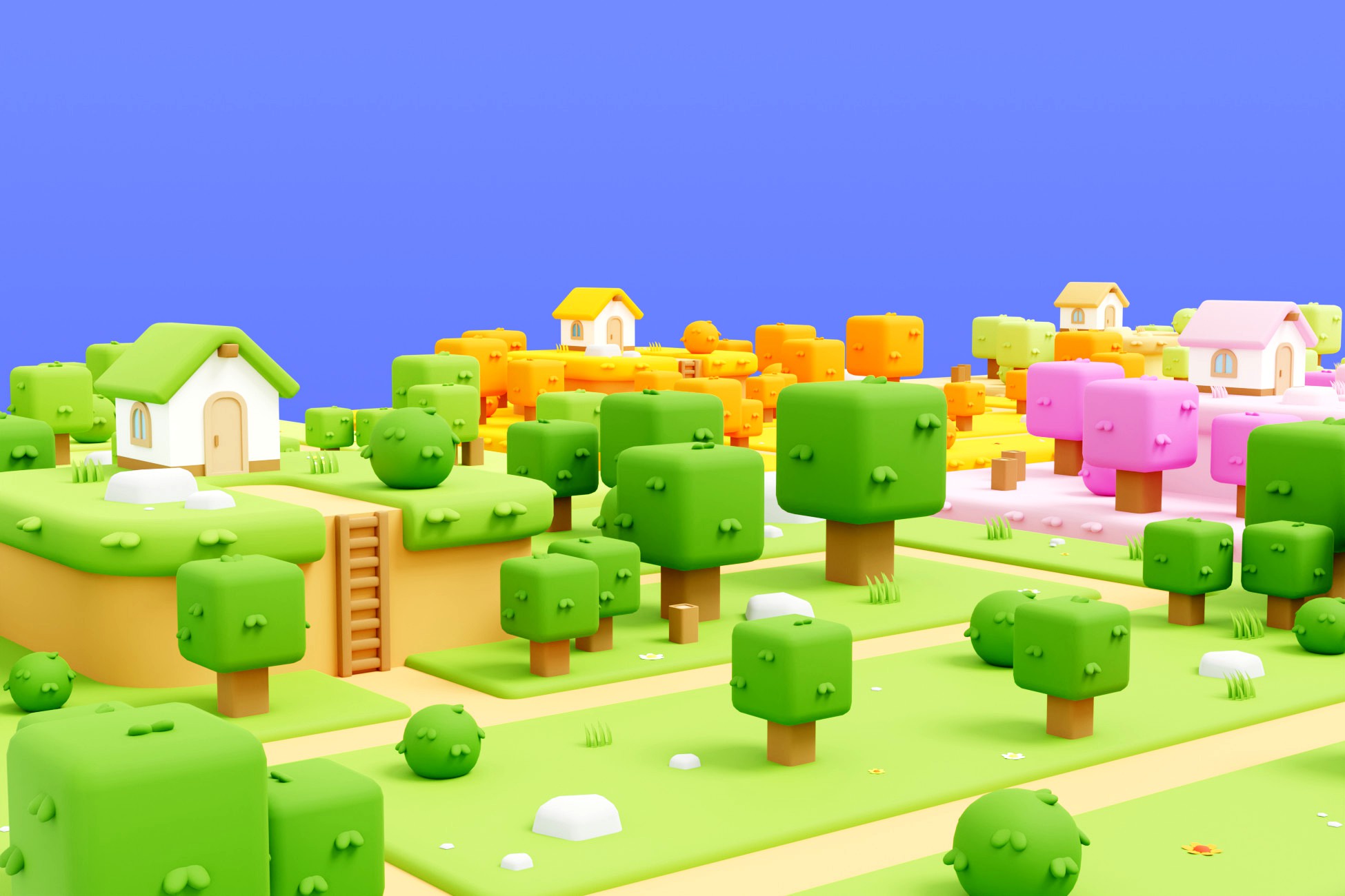 Toon Environments - World Creator Pack Lite 3d model