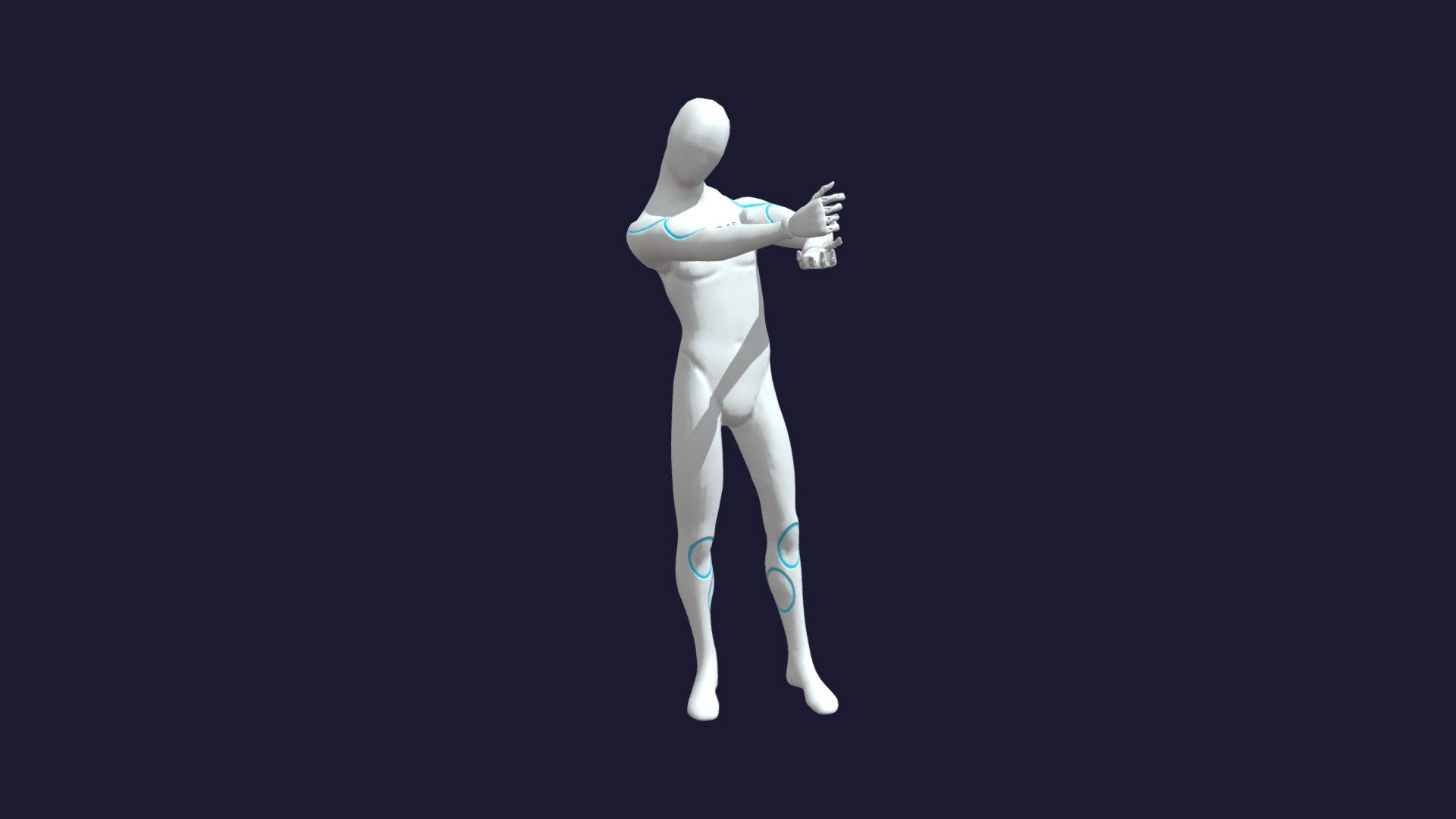 Double gun shot 3d model