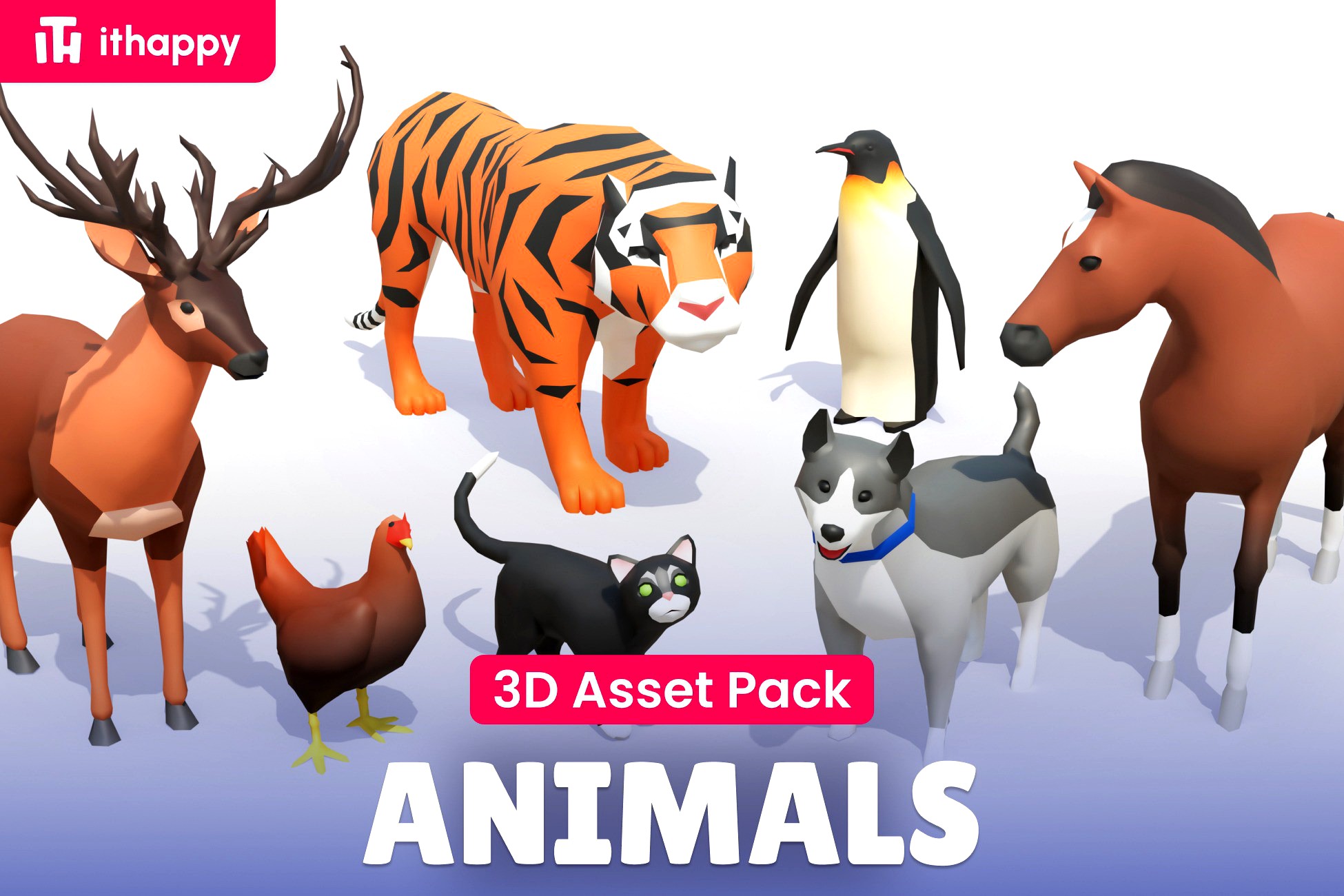 Animals FREE - Animated Low Poly 3D Models