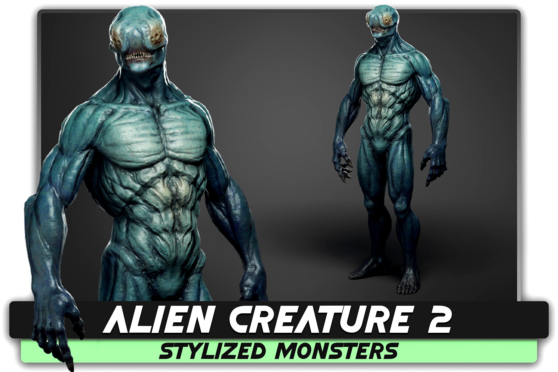 Alien Creature 02 – Stylized Monster – Animation Fantasy Enemy UFO ...
