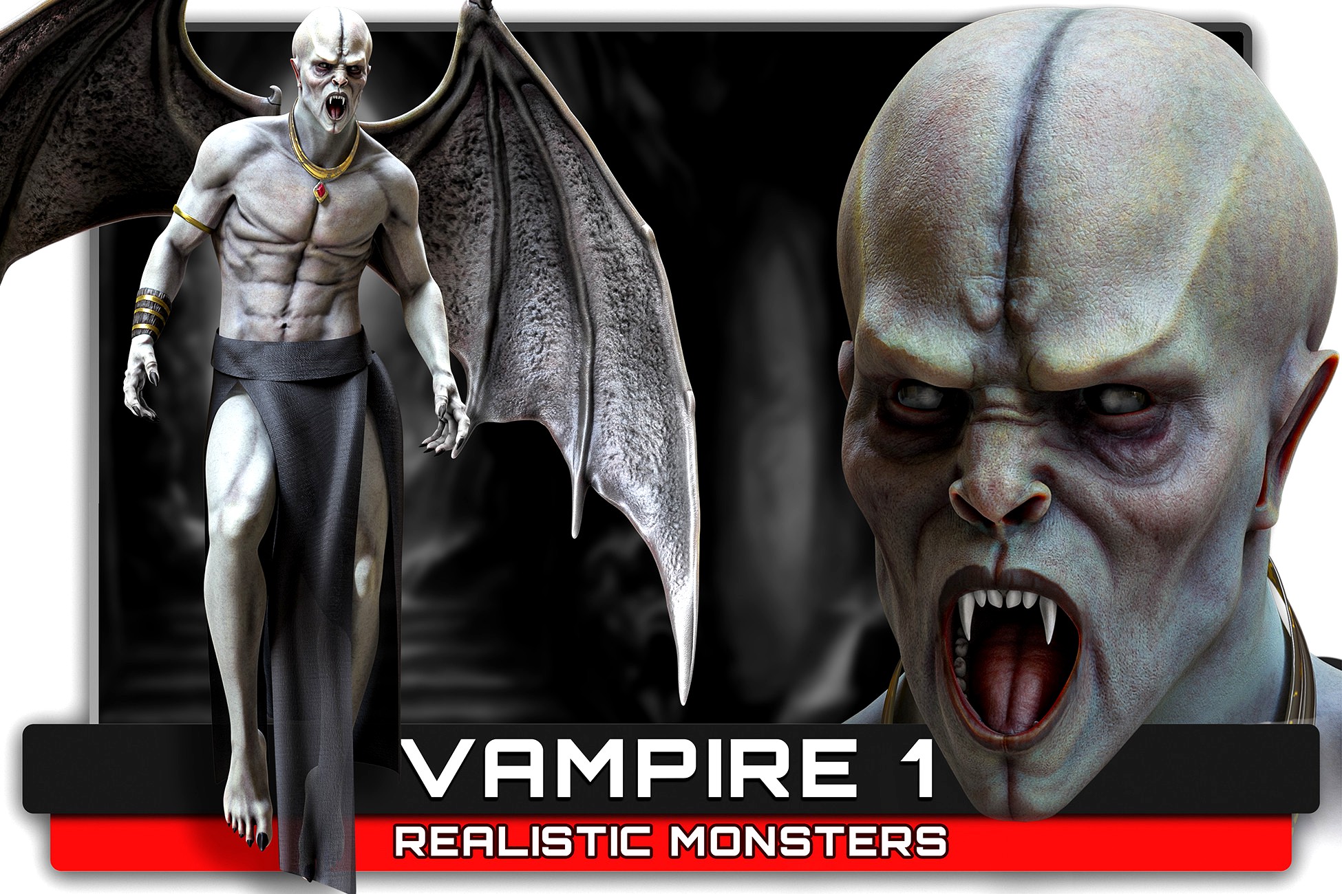 Count Dracula Vampire - Low Poly Realistic Monsters - Animation Fantasy ...
