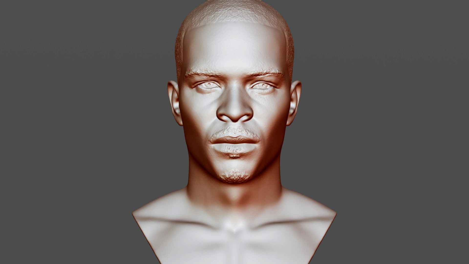 TI rapper bust for 3D printing model