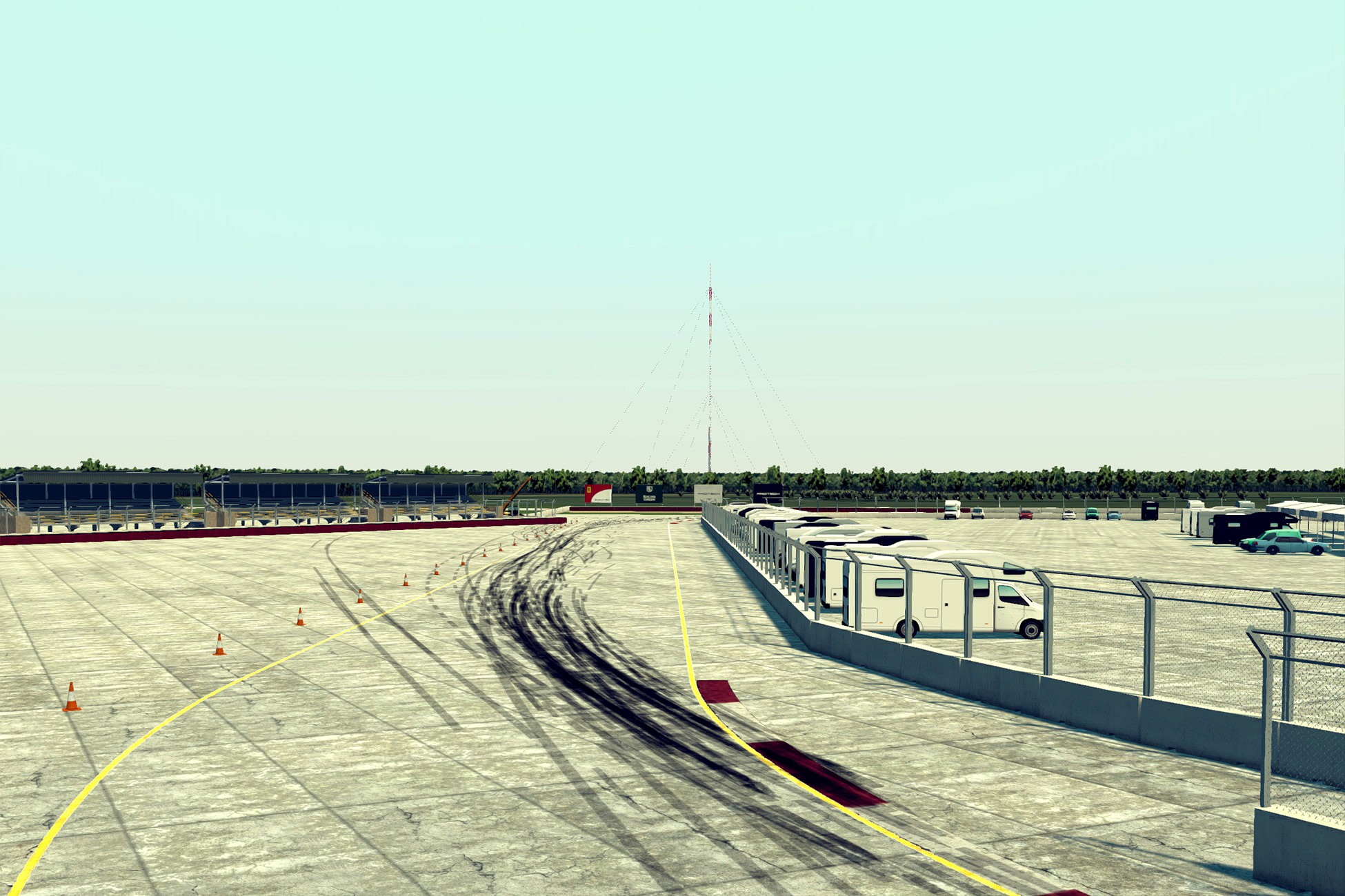 Realistic Race Track Airfield 3d model