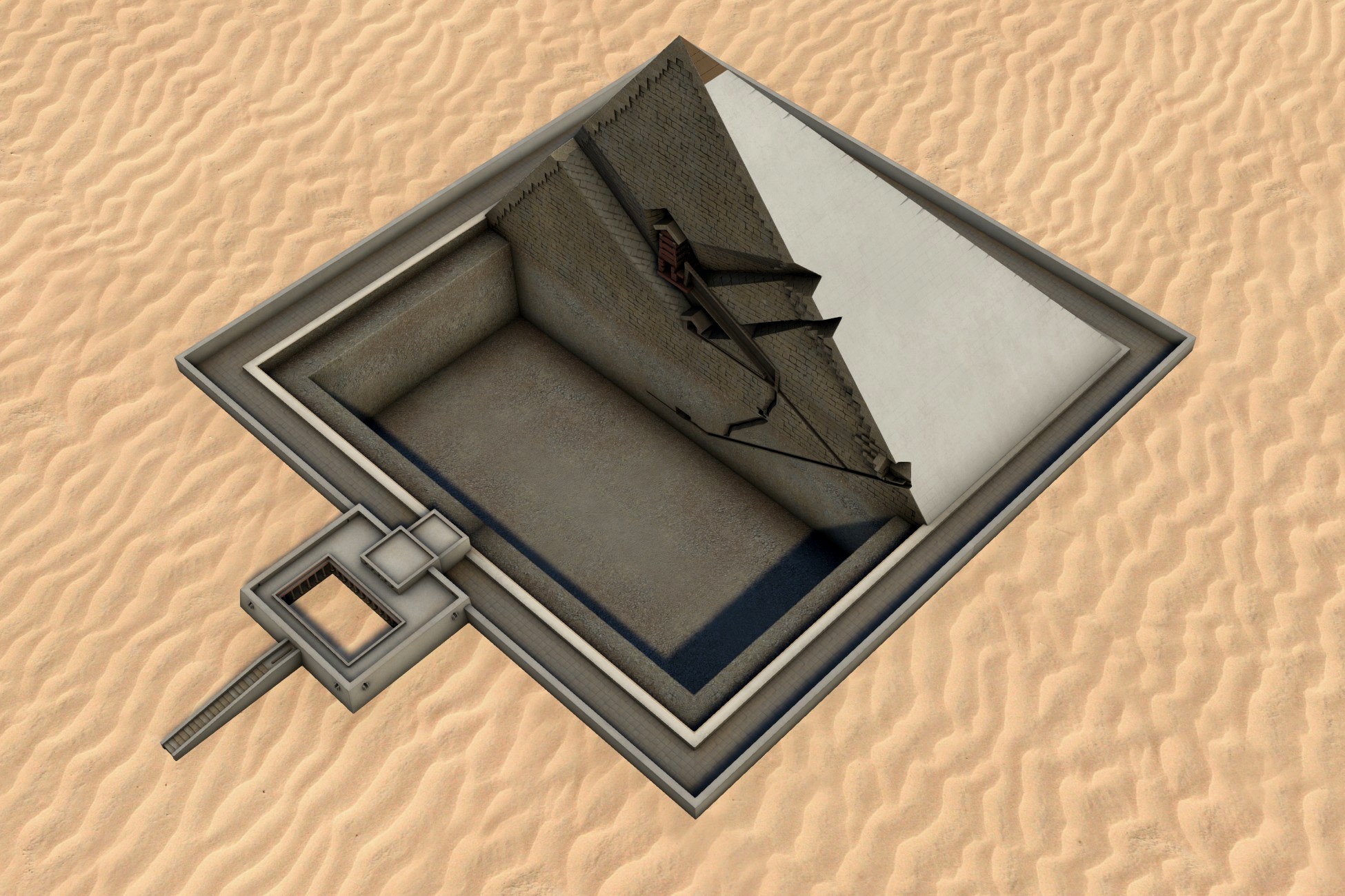 The Pyramid of Cheops 3d model