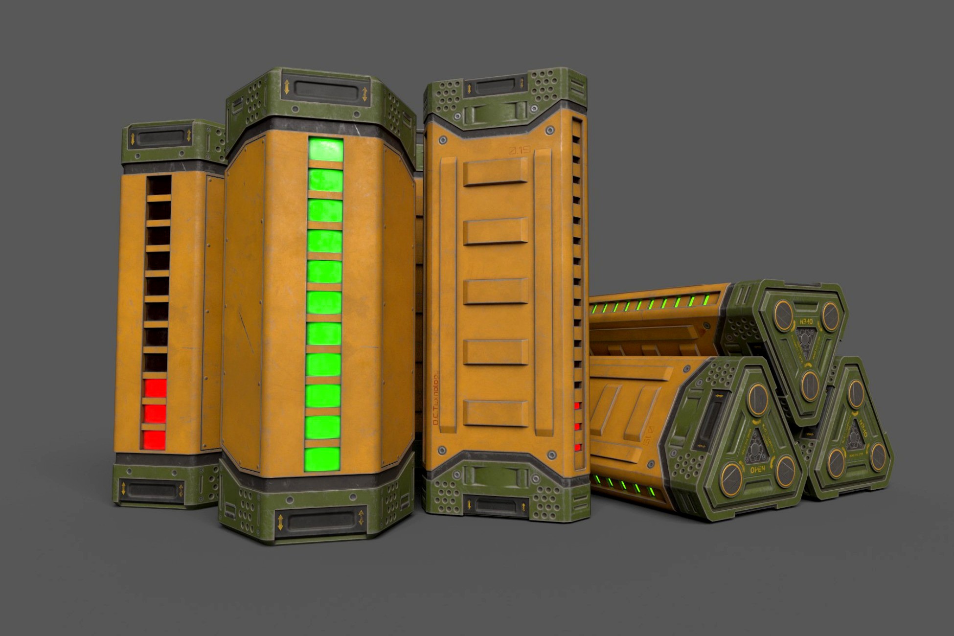 Sci-Fi Power Battery 3d model