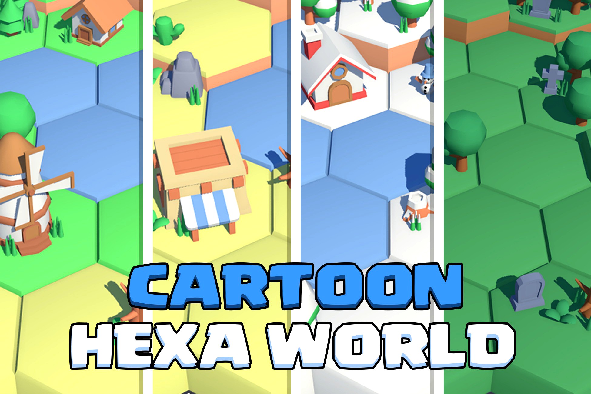 Cartoon Hexa World 3d model