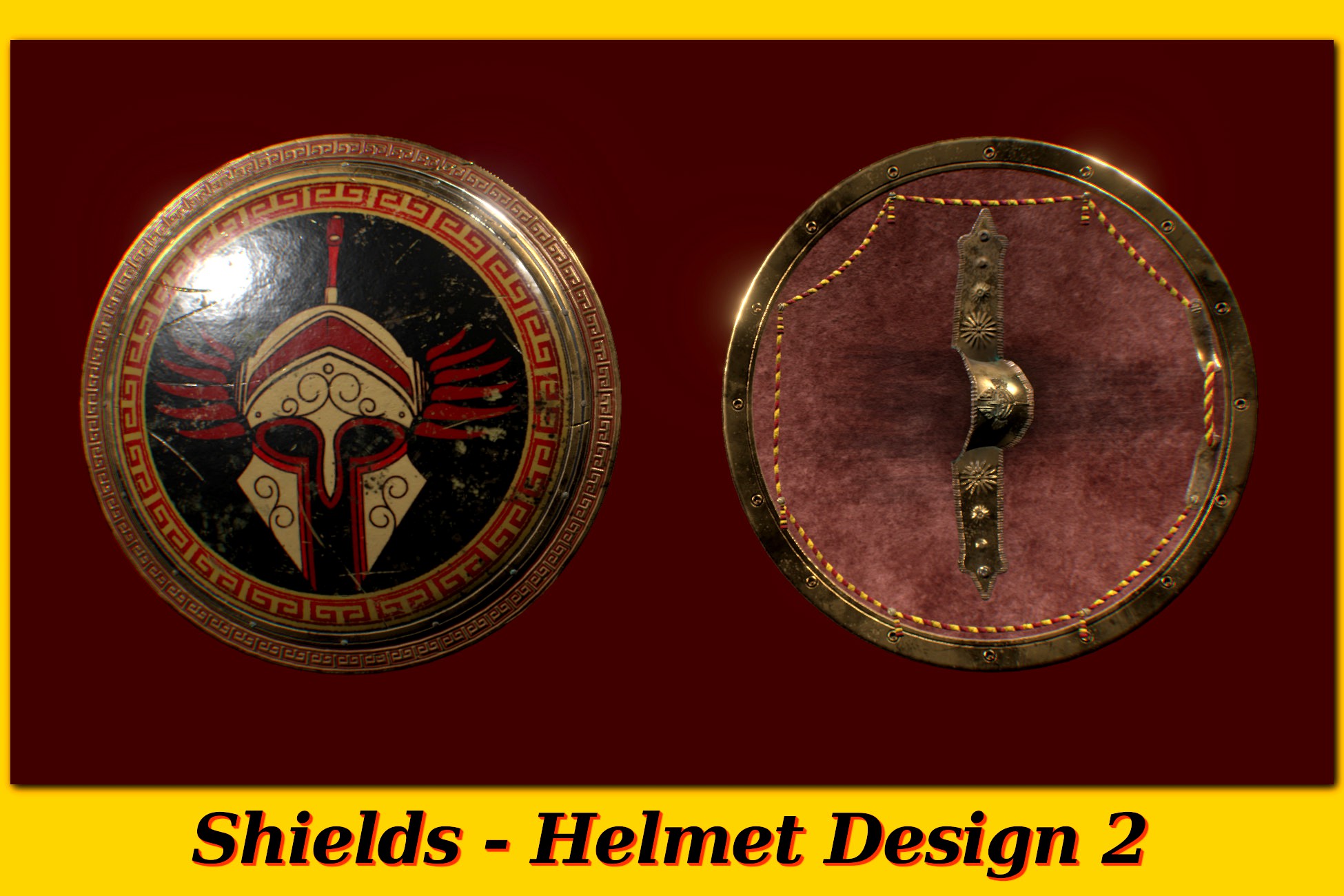 Shields Mythology - Helmet Design 2 3d model