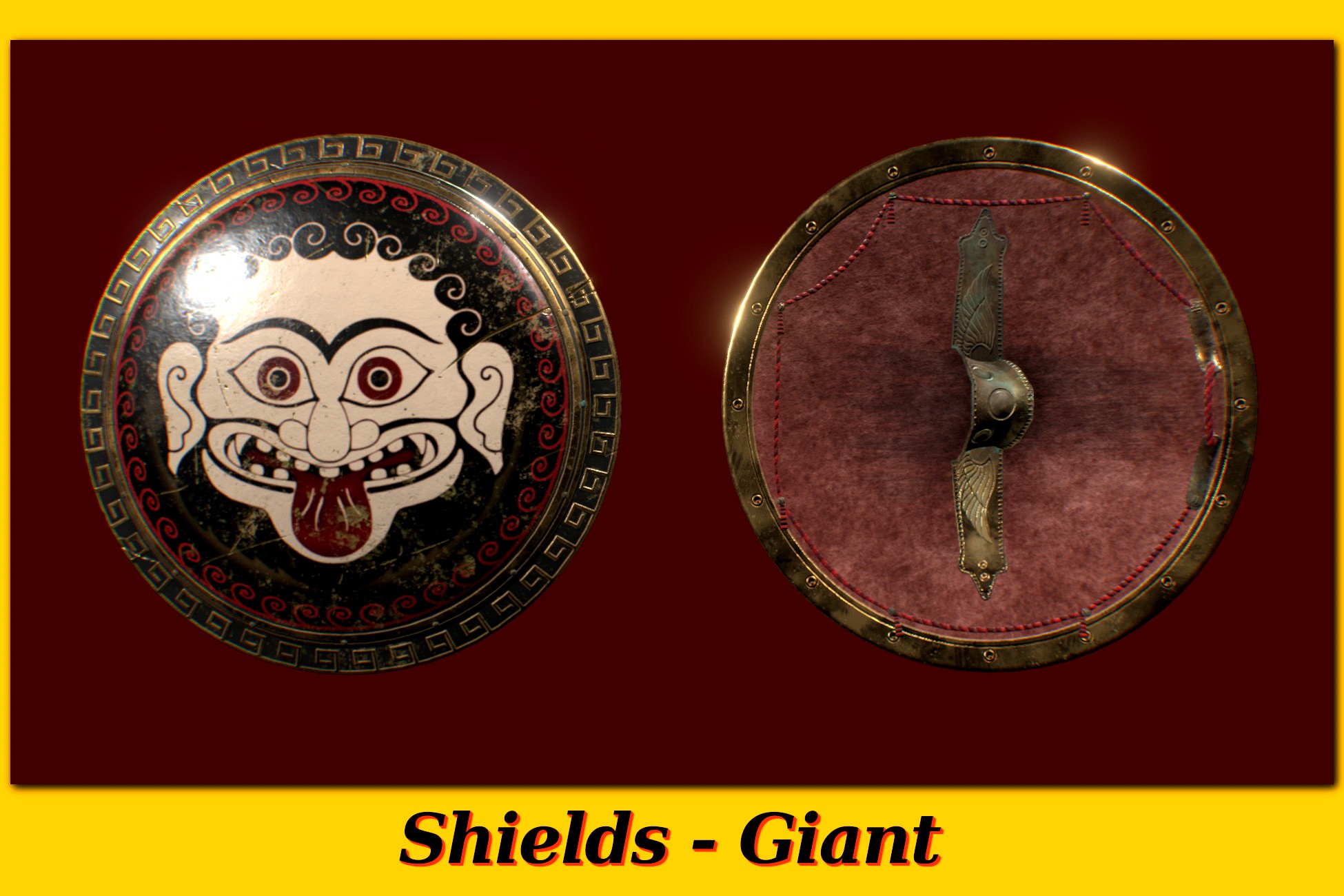 Shields Mythology - Giant 3d model
