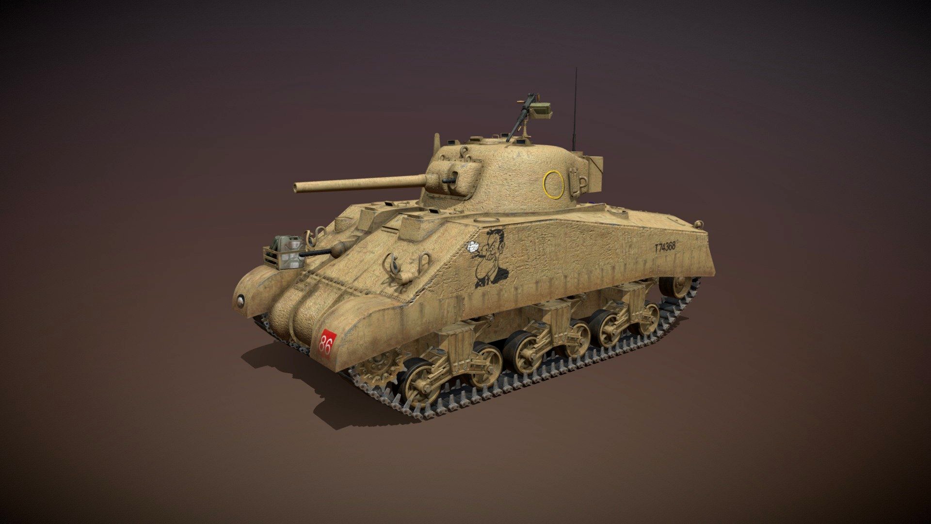 M4 Sherman MK III - Early Production 3d model
