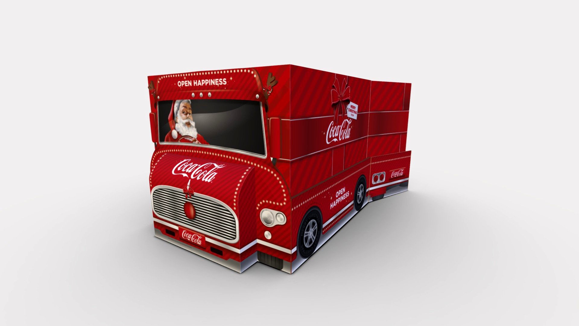 Coke Truck Skid Container 3d model
