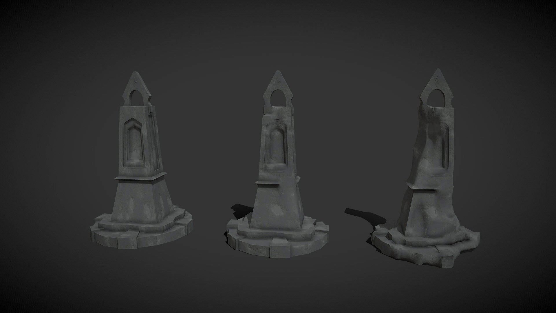 Stone Altars - Time Erosion 3d model