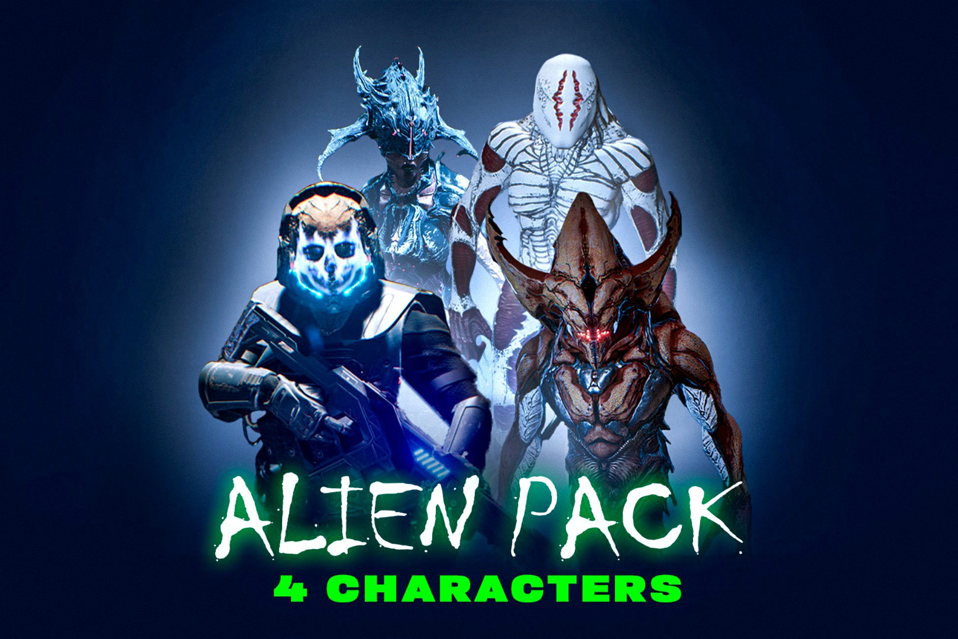 Alien Pack 3d model