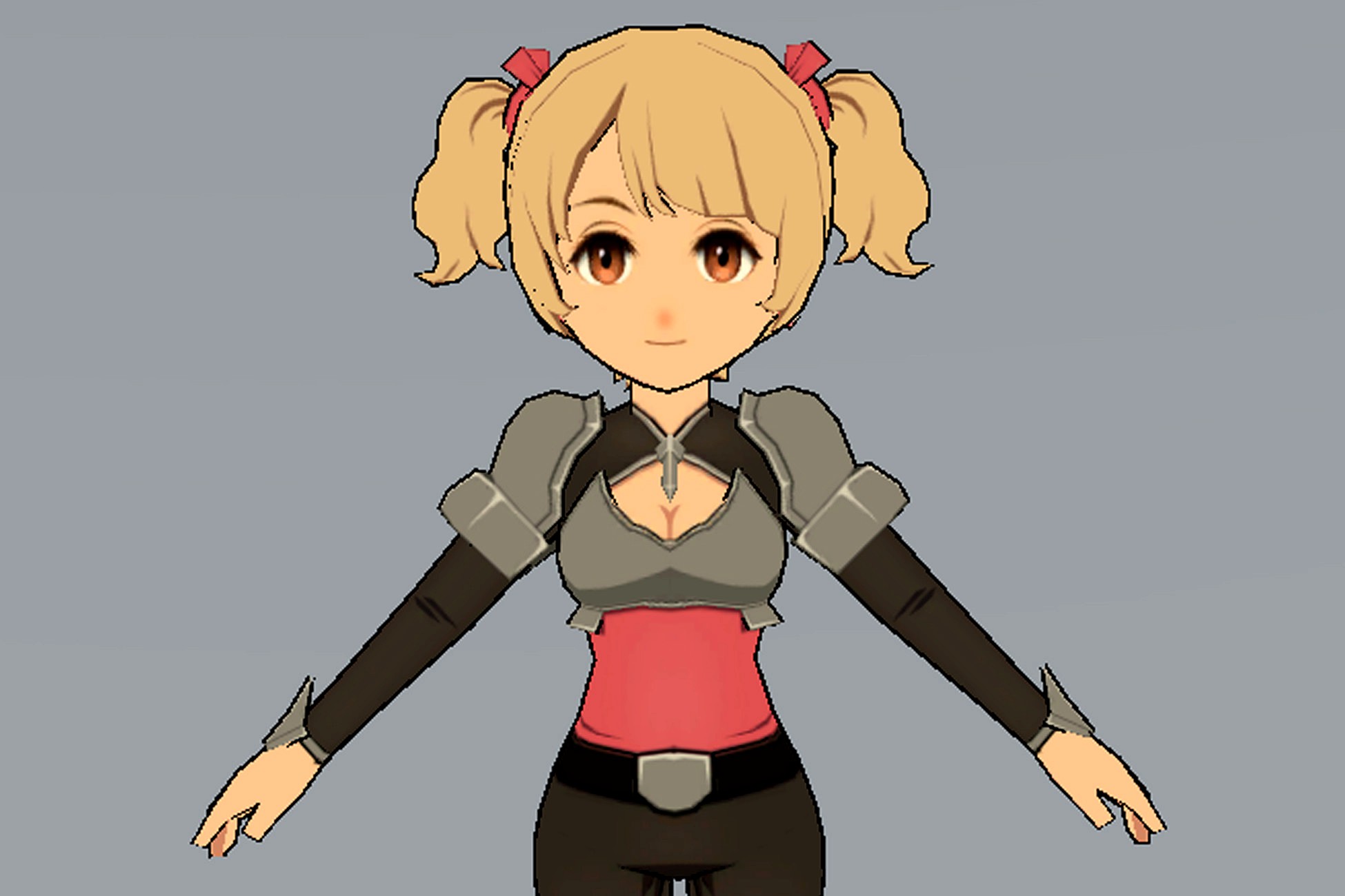 3D Anime Game - Character Female_01 model