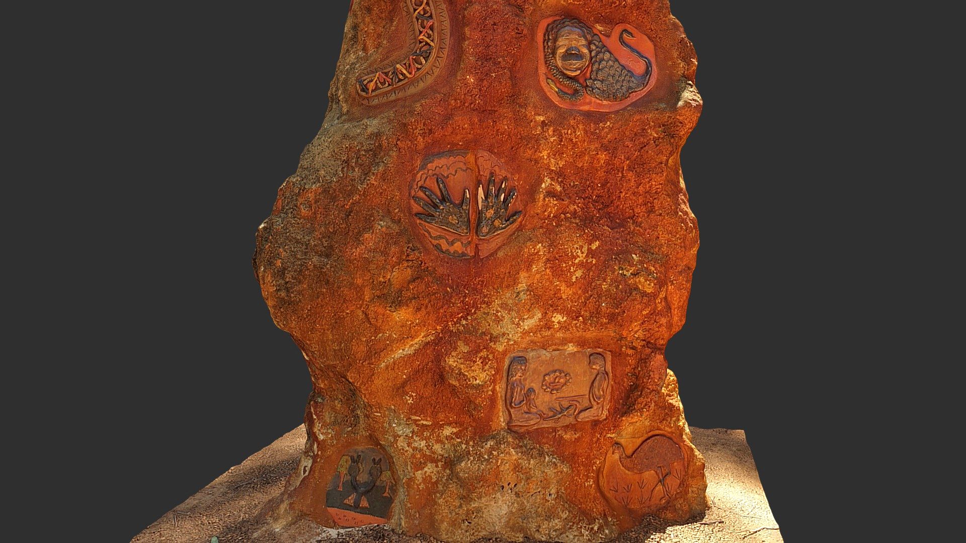 Rock sculpture 3d model