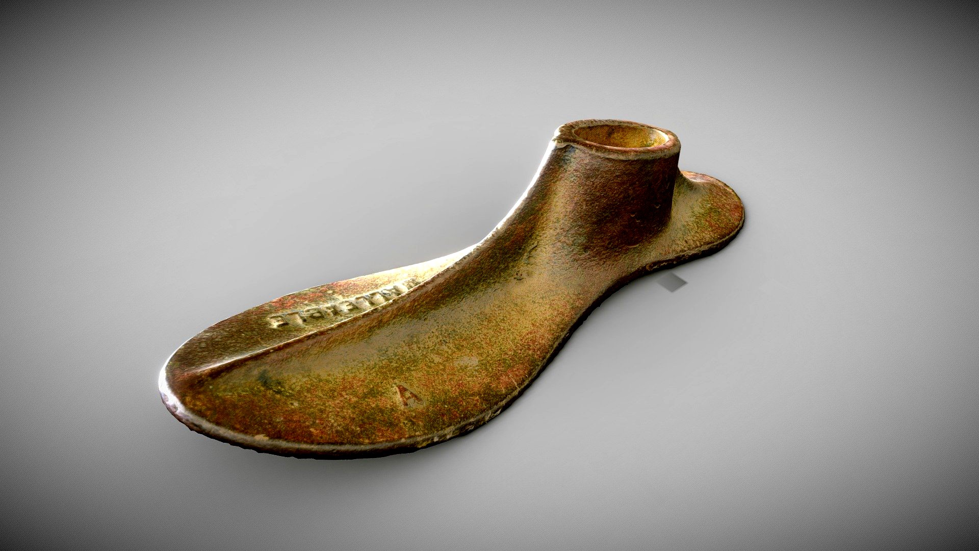 Antique Cast Iron Cobbler Shoe 3d model