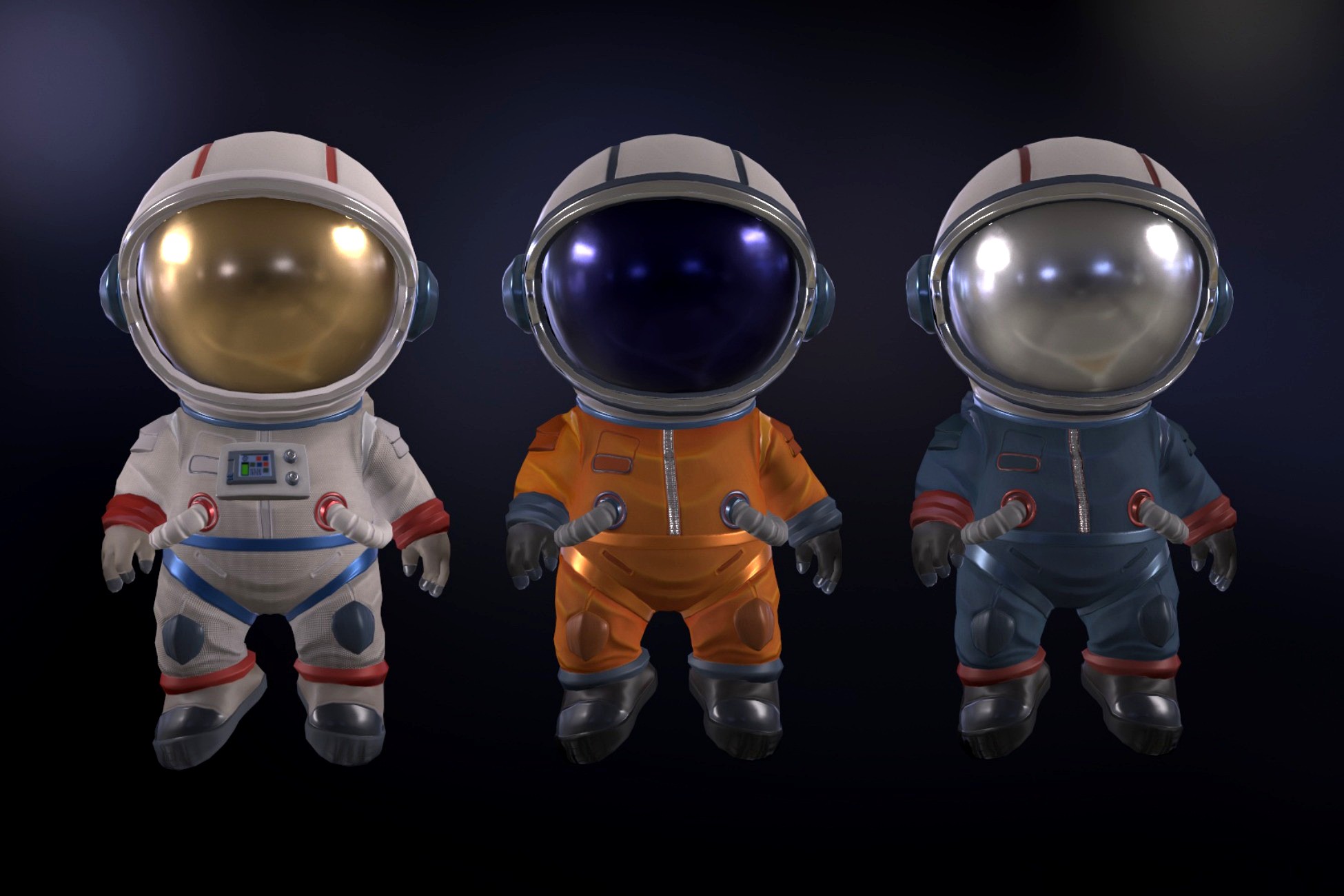 Little Astronaut 3d model