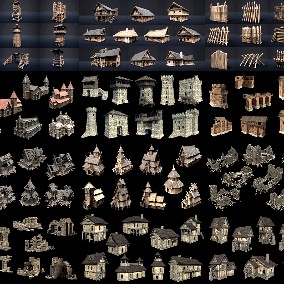 Medieval MEGA BUILDER COLLECTION 3d model