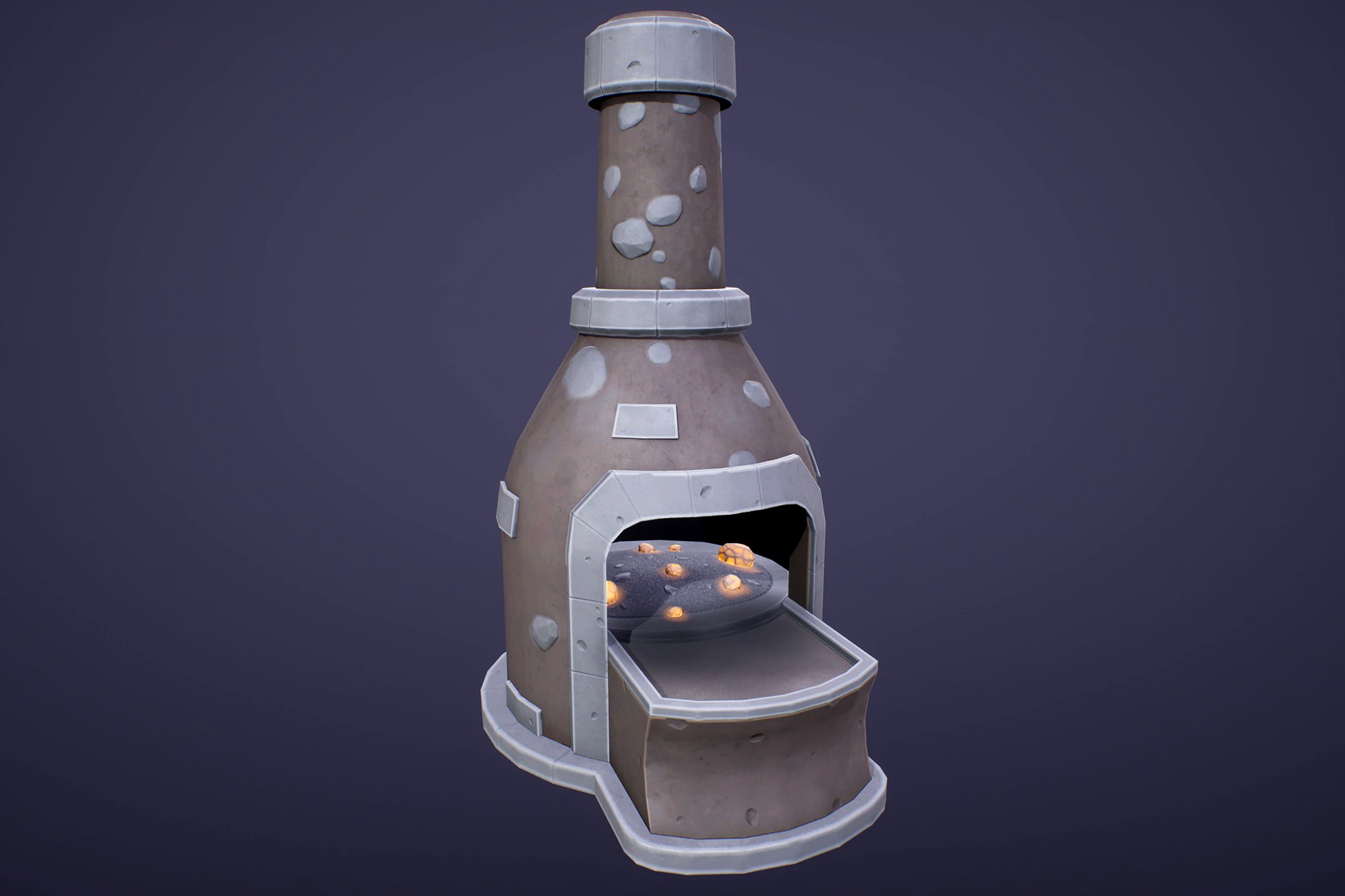 Stylized Medieval Furnace 3d model