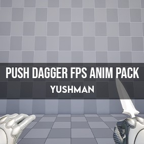Push Dagger FPS Animation Pack 3d model