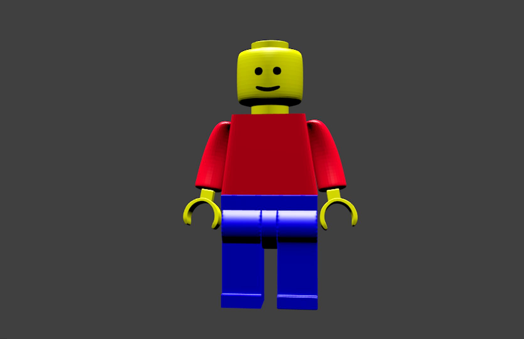 Lego man 3d model