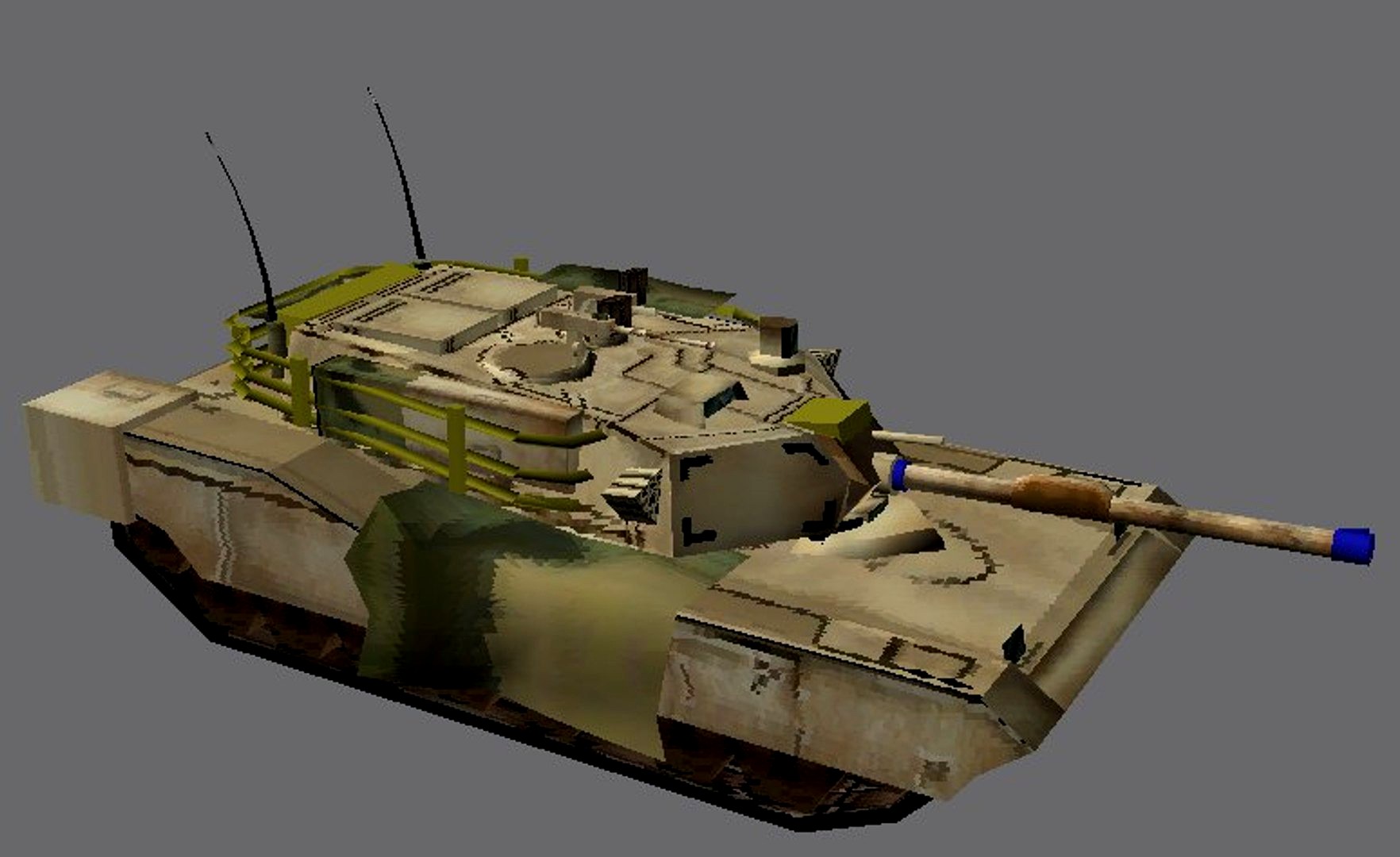 M1A2 Low poly 3d model