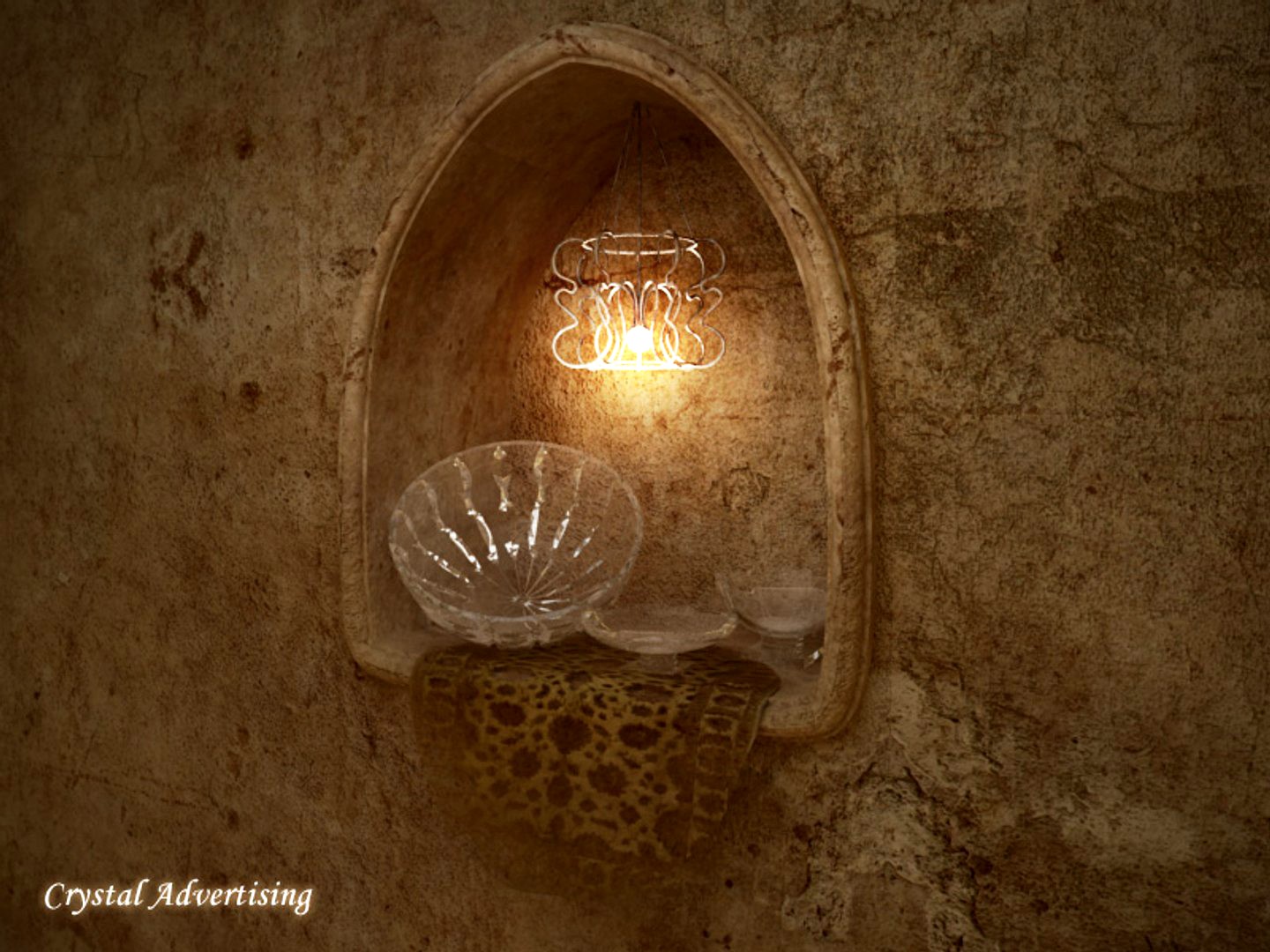 Crystal Advertising 3d model