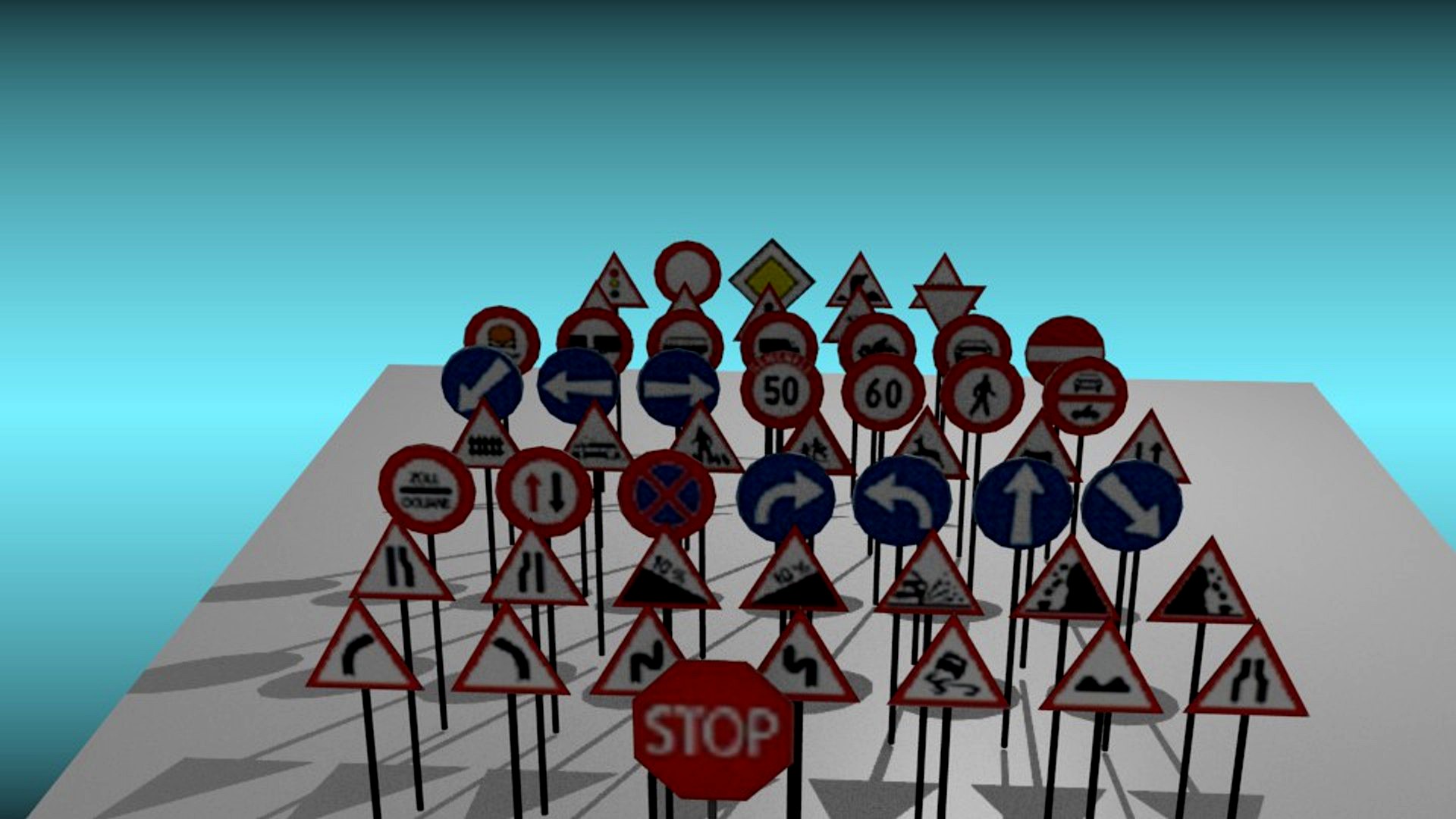 Signs 3d model
