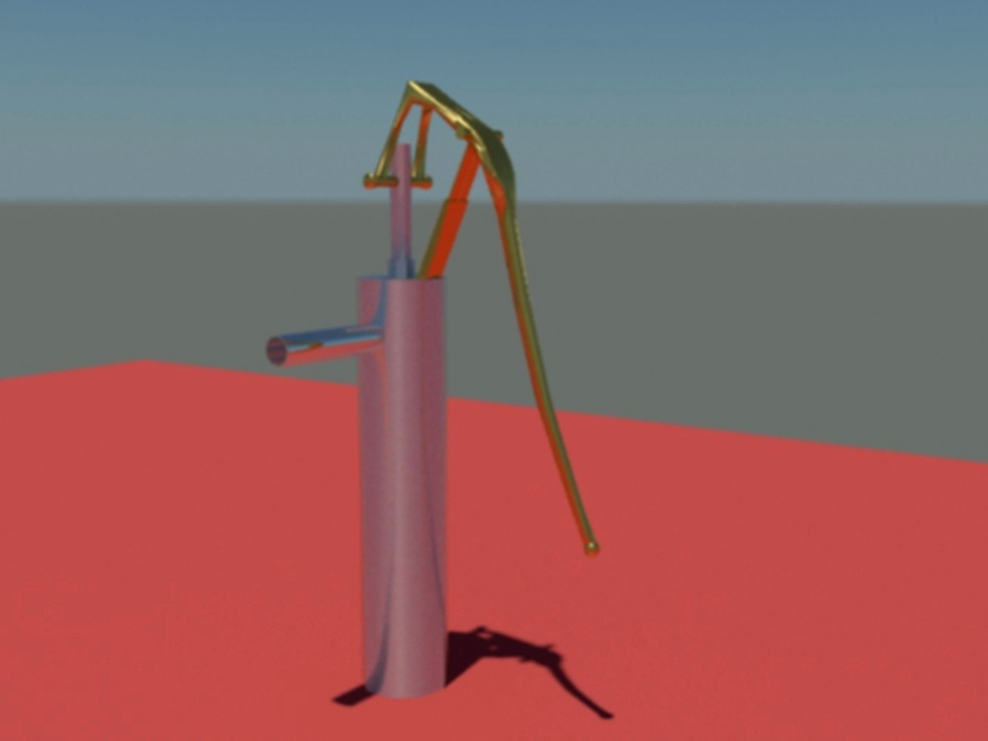 hand pump 3d model