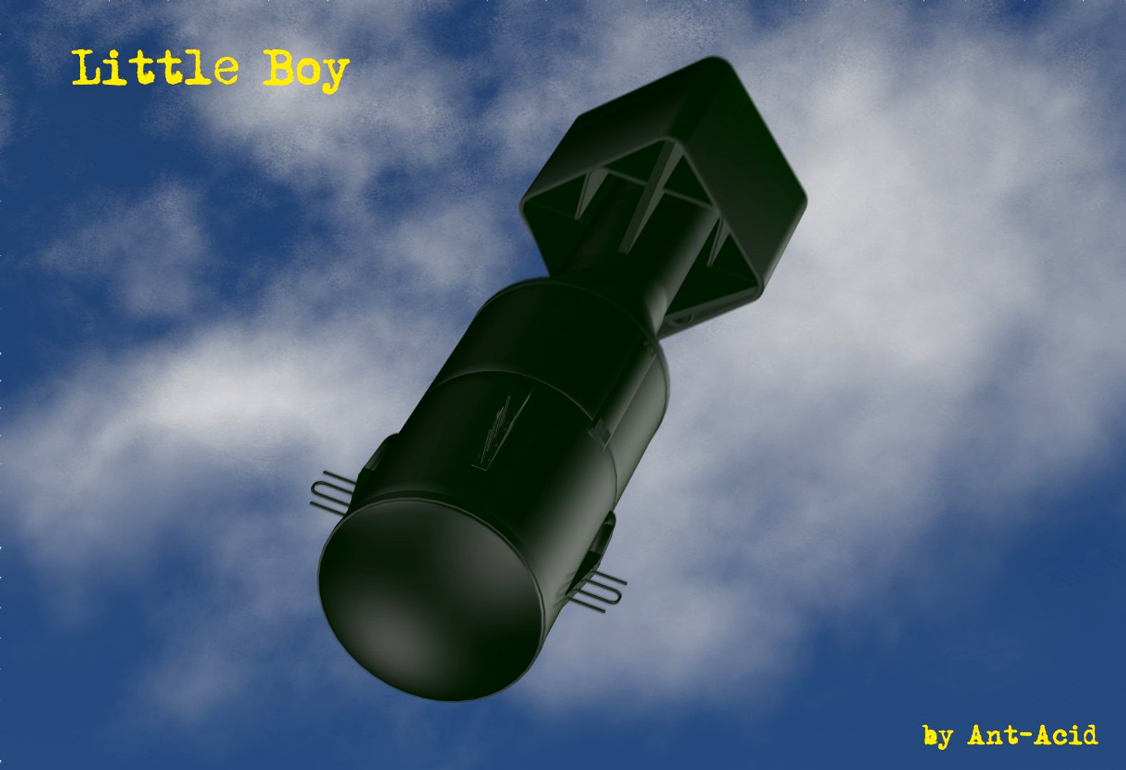 Little Boy (atomic bomb) 3d model