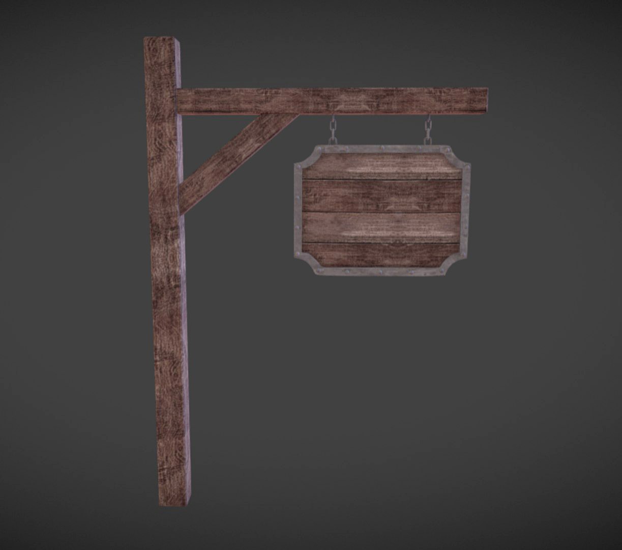 Medieval Signboard 3d model