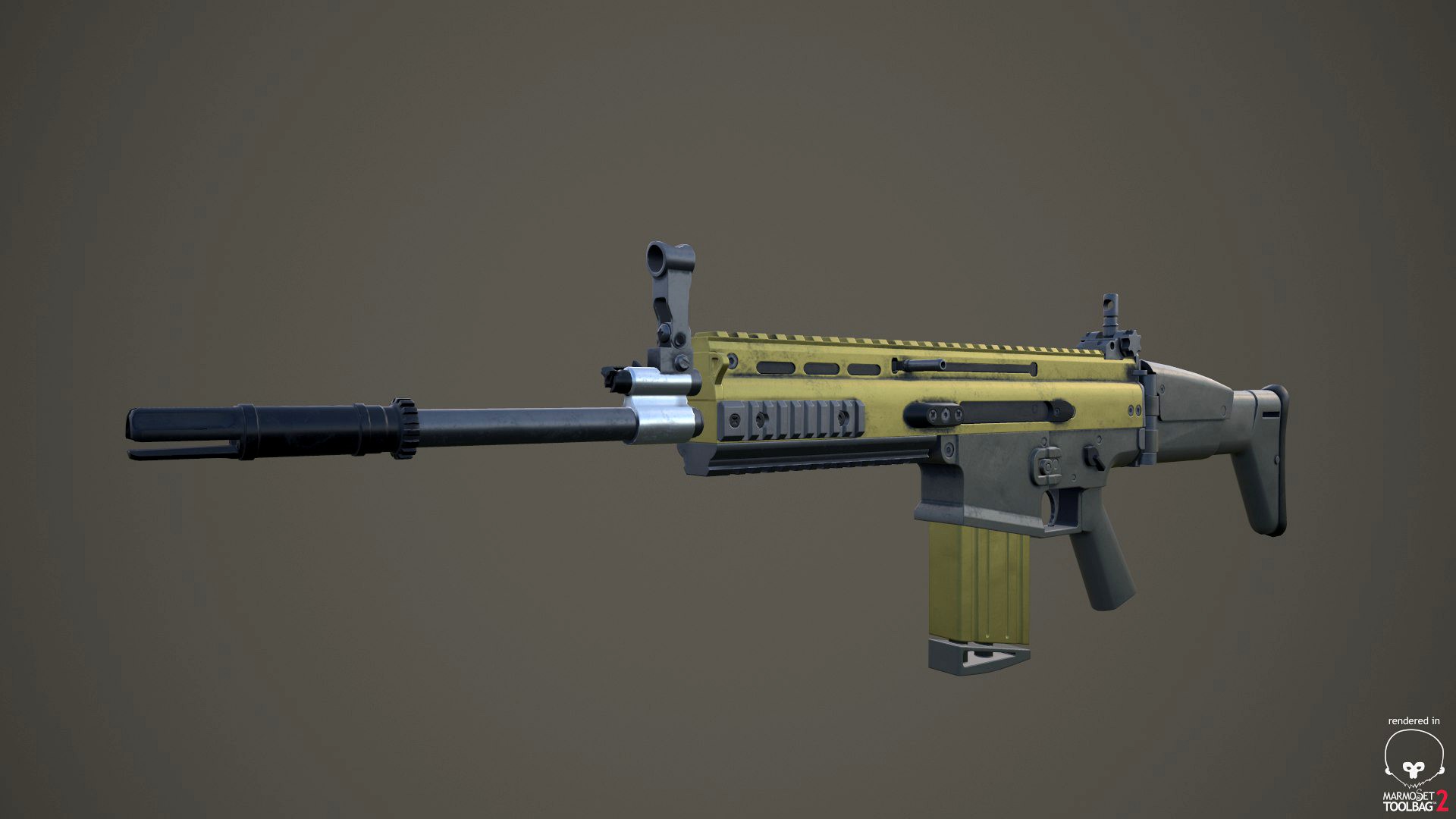 scar-h 3d model