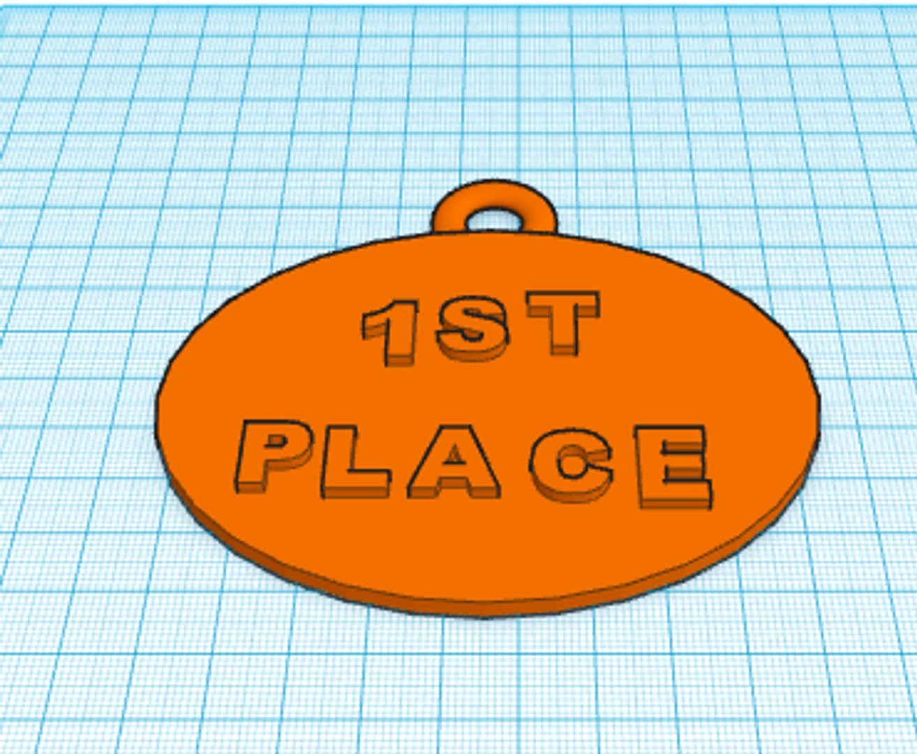 1st place medal 3d model