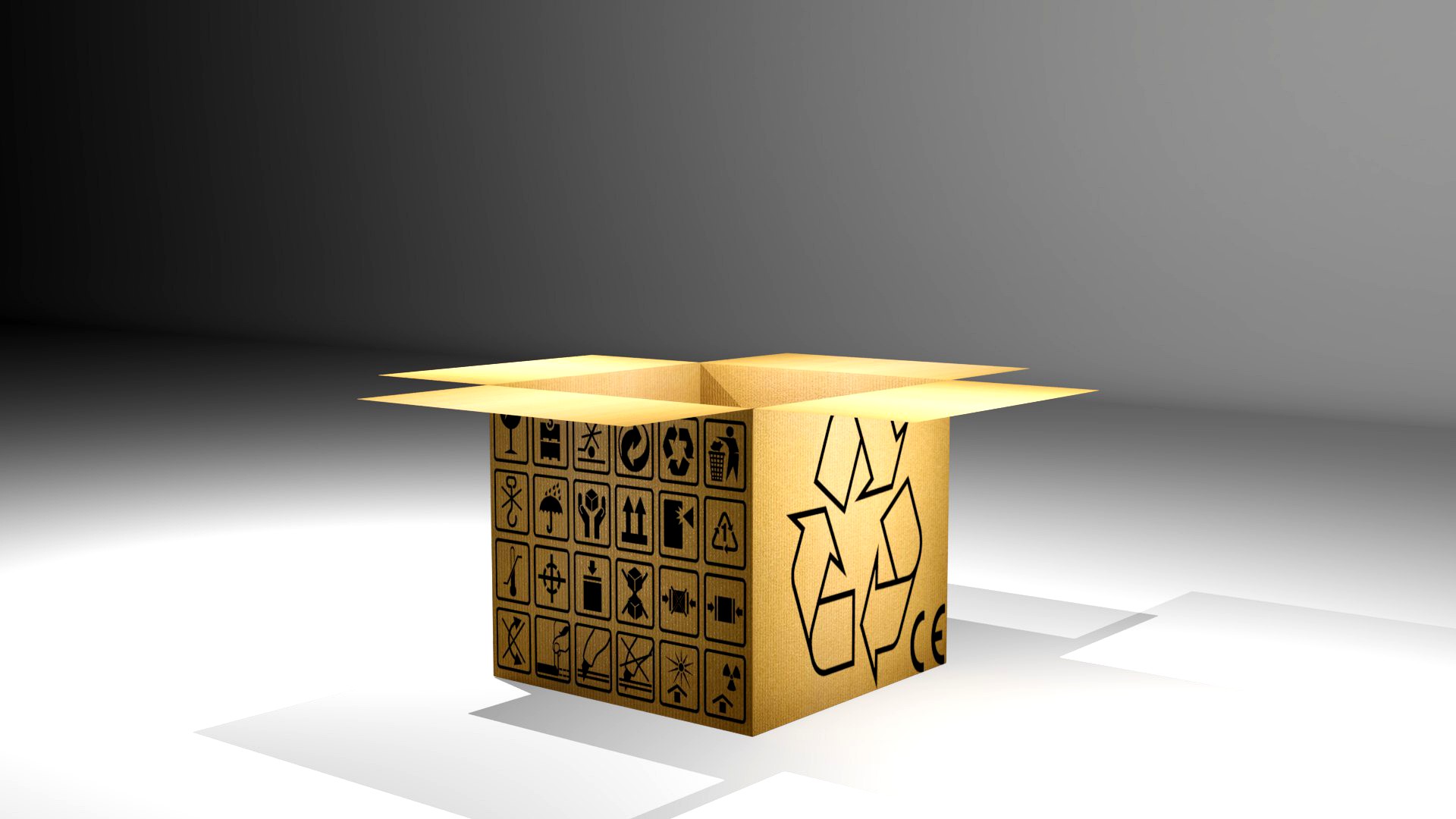 Cartoon Box 3d model