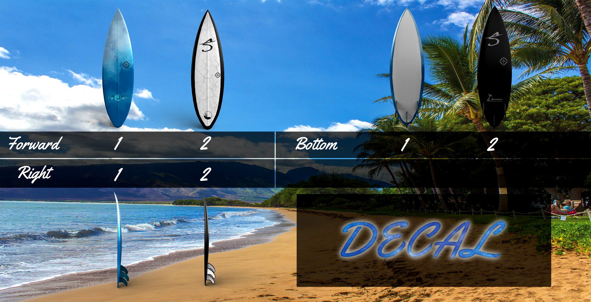 Surfing Board 3d model