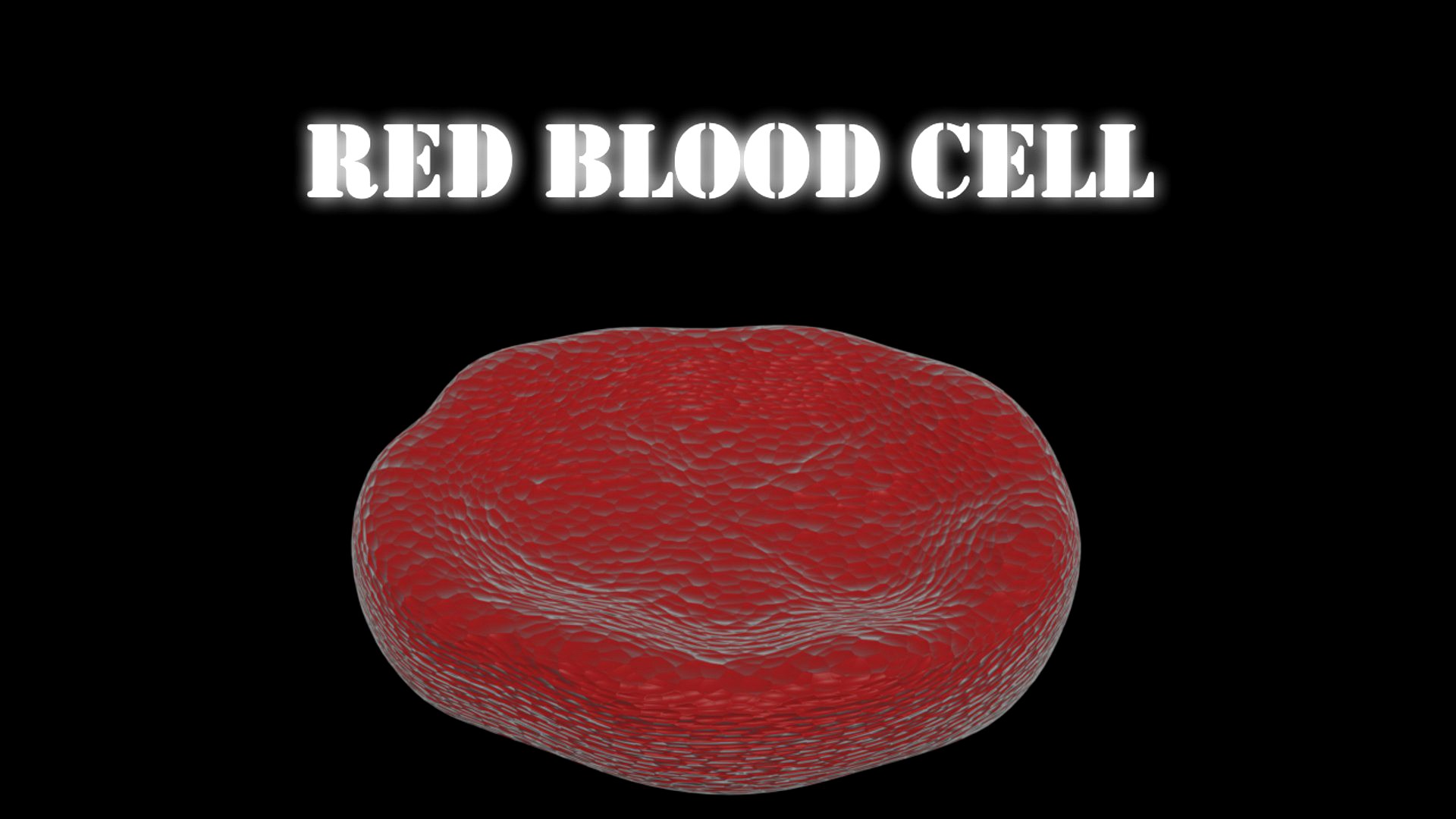 Red blood cell 3d model