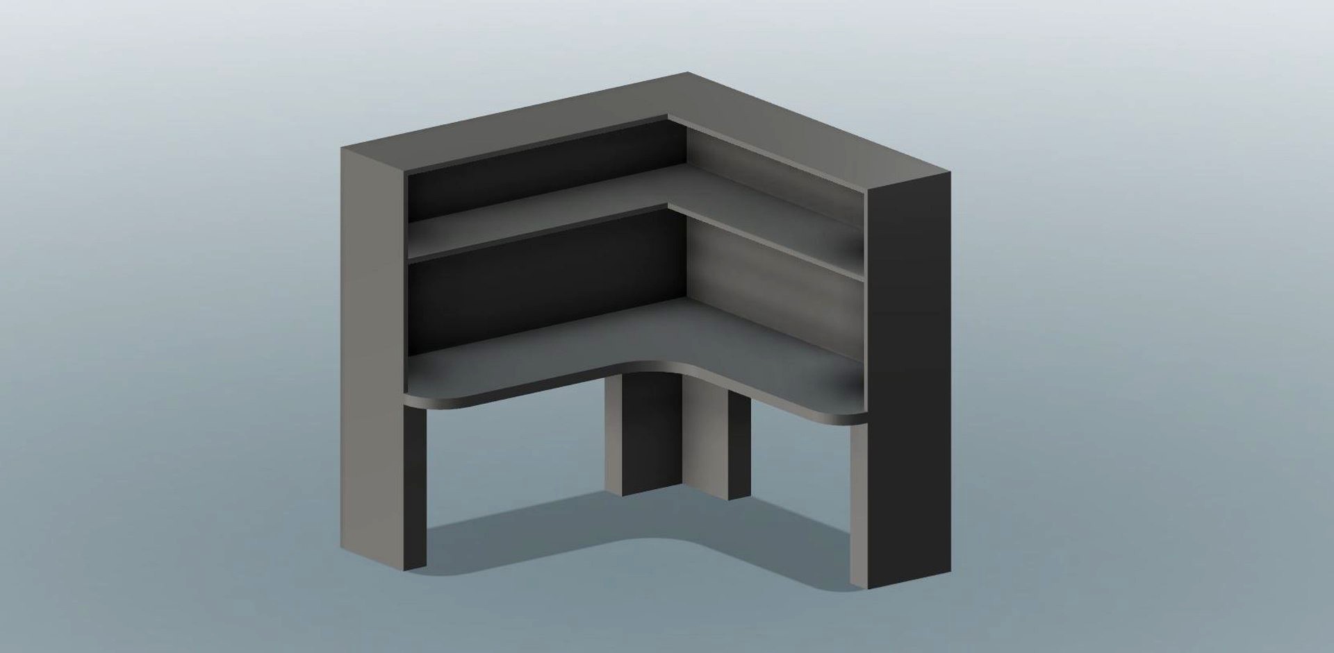 Corner Desk 3d model
