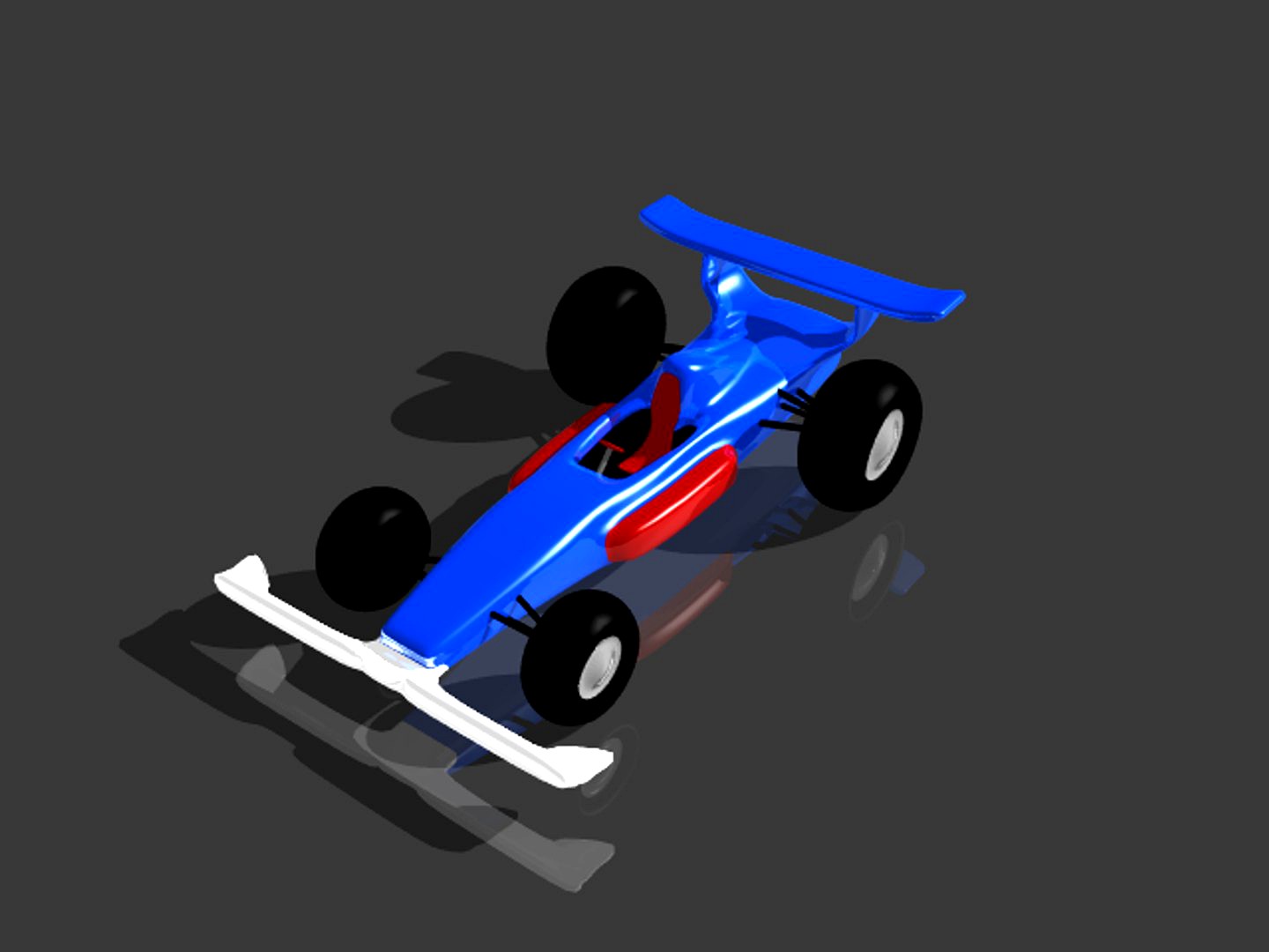 Race Car (low poly) 3d model